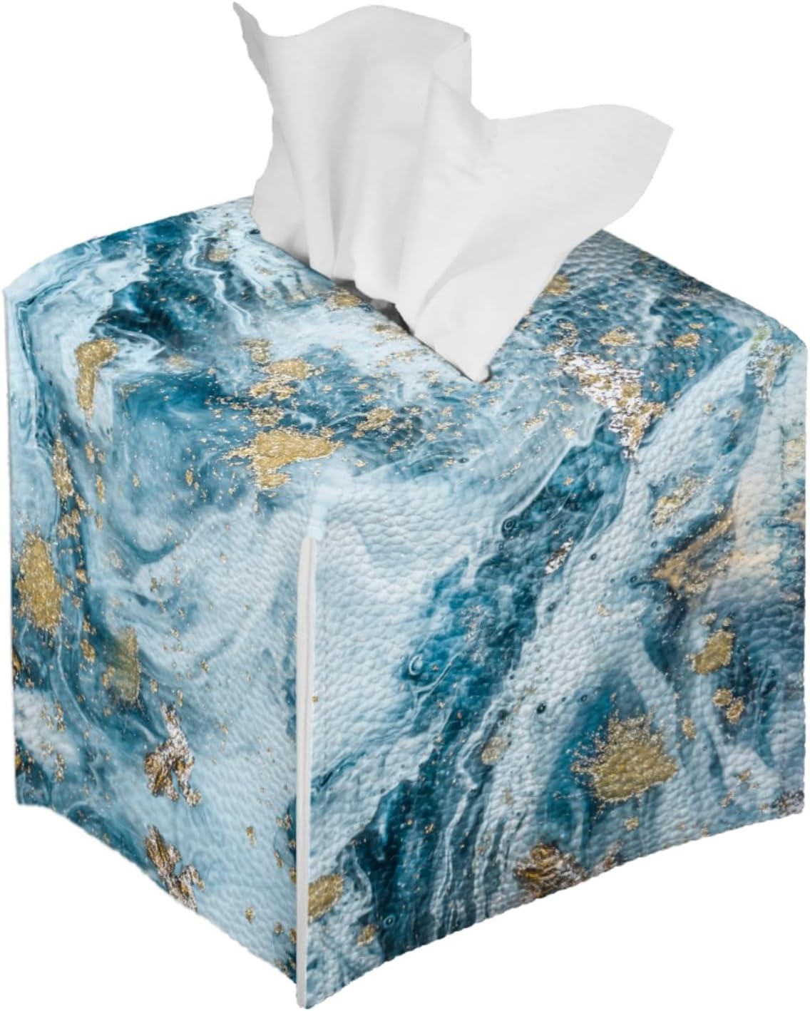 Amazon.com: Blue Marble Print Tissue Box Cover Reusable Tissue Box ...