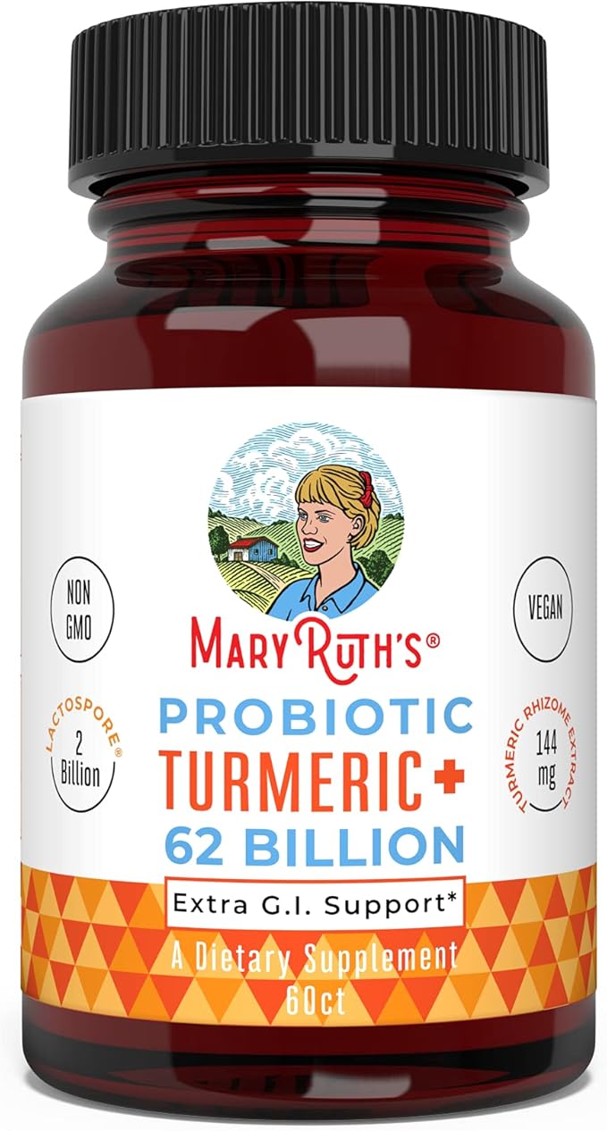 Amazon.com: MaryRuth Organics Probiotic Turmeric + Extra GI - Support ...