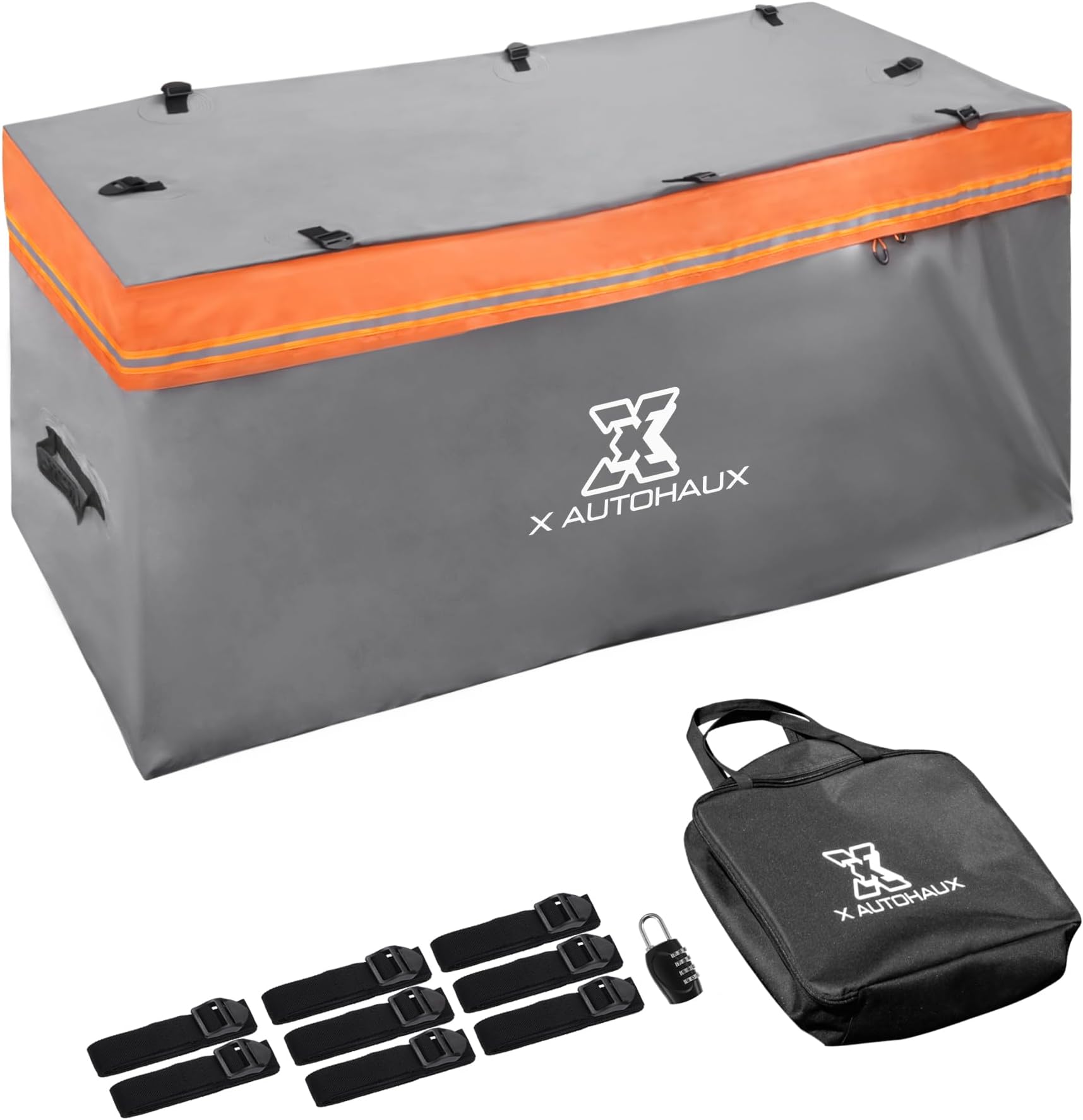 Amazon.com: X AUTOHAUX Car Hitch Mount Cargo Carrier Bag Tray Luggage ...