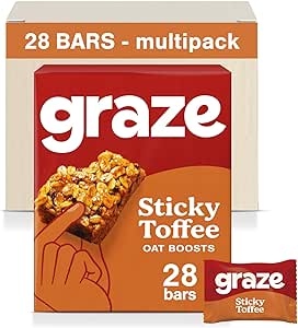 Graze - Healthy Snacks - Vegan Sticky Toffee Cereal & Snack Bars ...