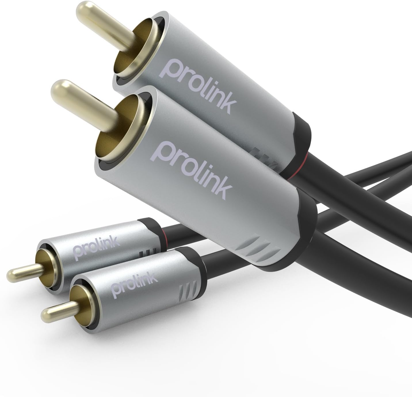 Amazon.com: 2RCA Audio Cable / RCA Splitter 10ft 3m, Prolink Gold ...