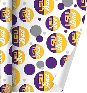 Amazon.com: GRAPHICS & MORE LSU Dad Gift Wrap Wrapping Paper Roll ...