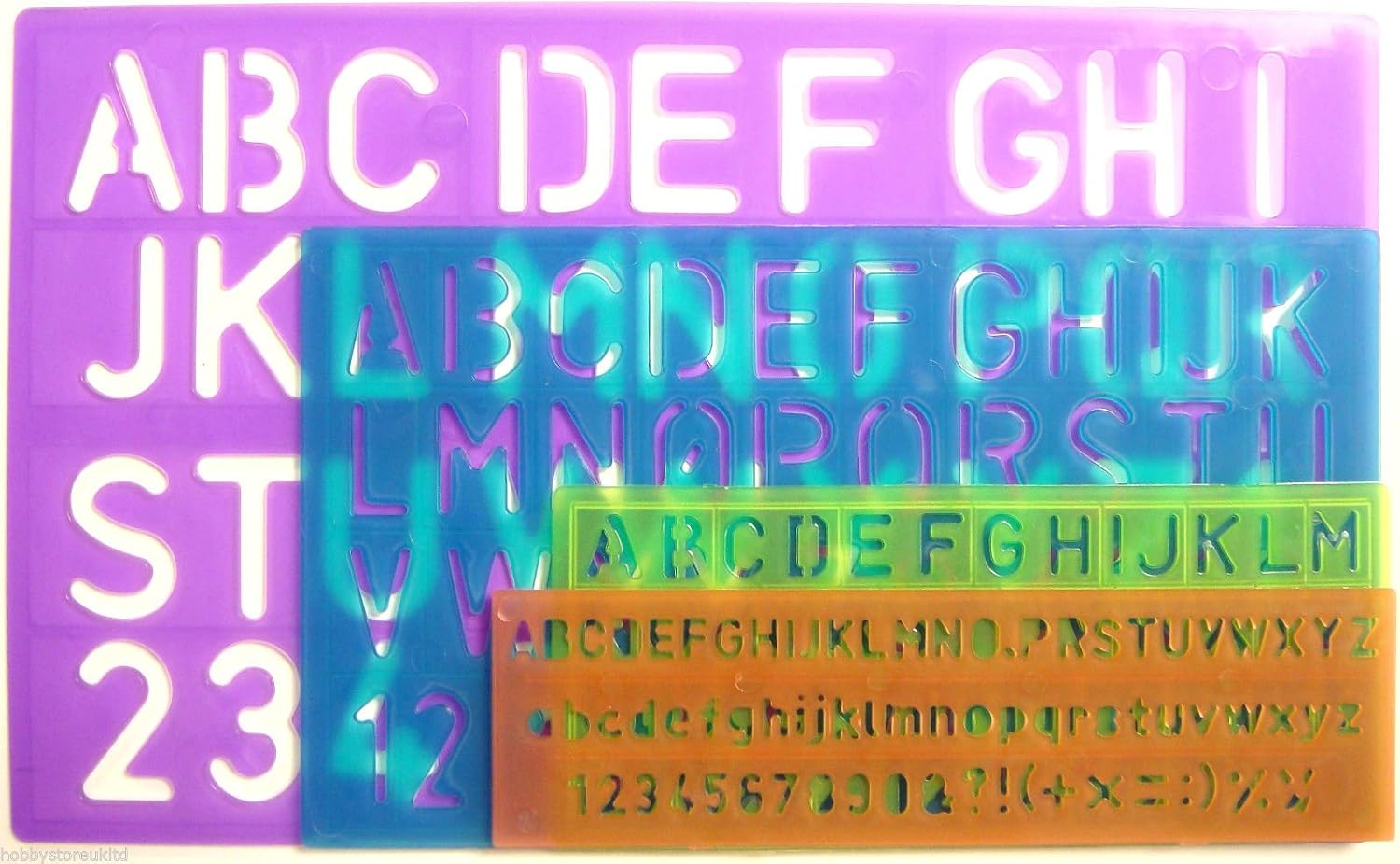 Amazon.com: Lettering Stencil Set Letters Alphabet Stencils Craft ...