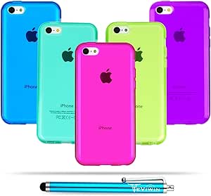 Amazon.com: Teviwin(TM)(A107) Bundle of 5 New Clear Jelly Color ...
