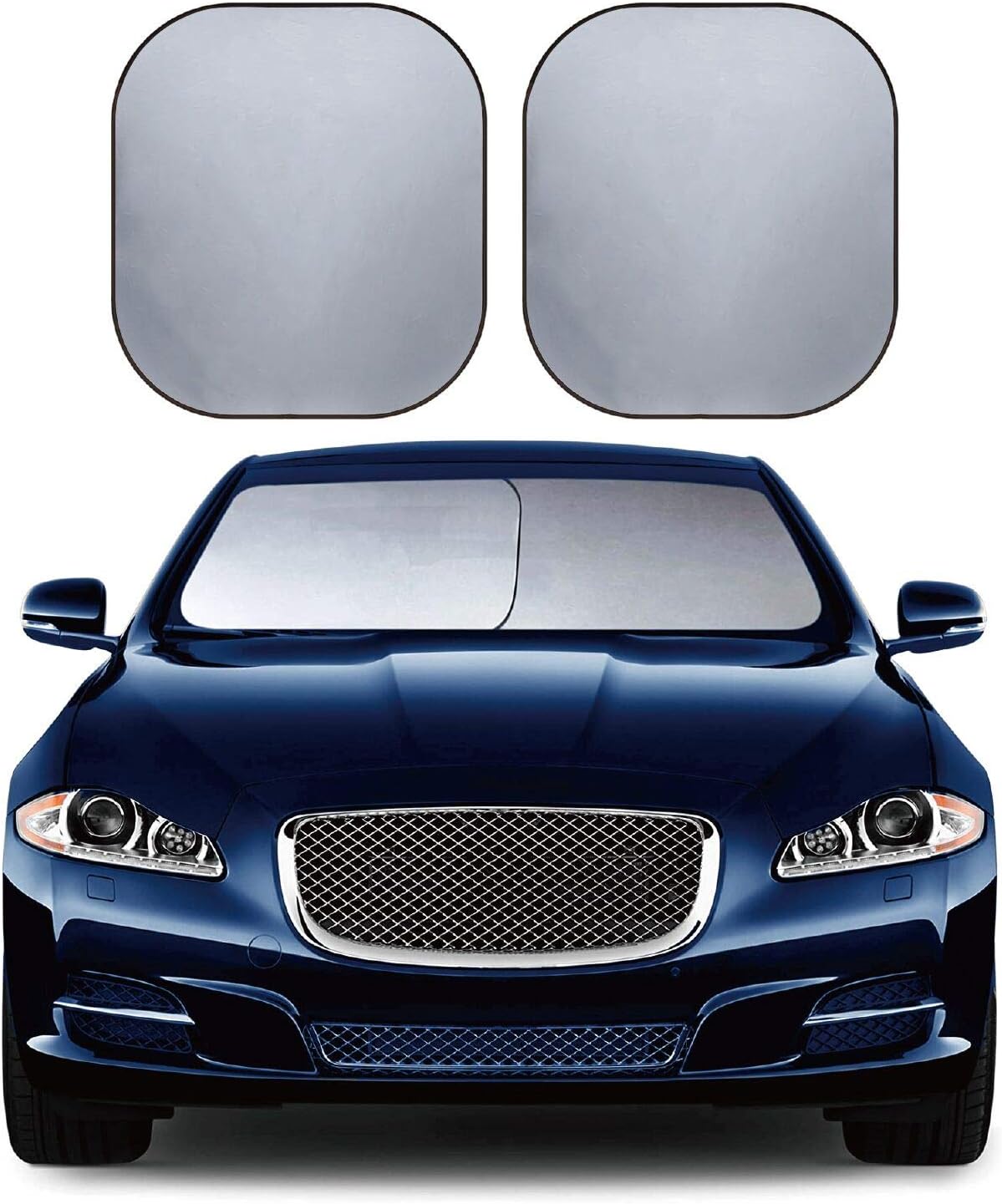 Amazon.com: JUSTTOP Car Sun Shade Windshield 2-Piece Foldable Car Front ...