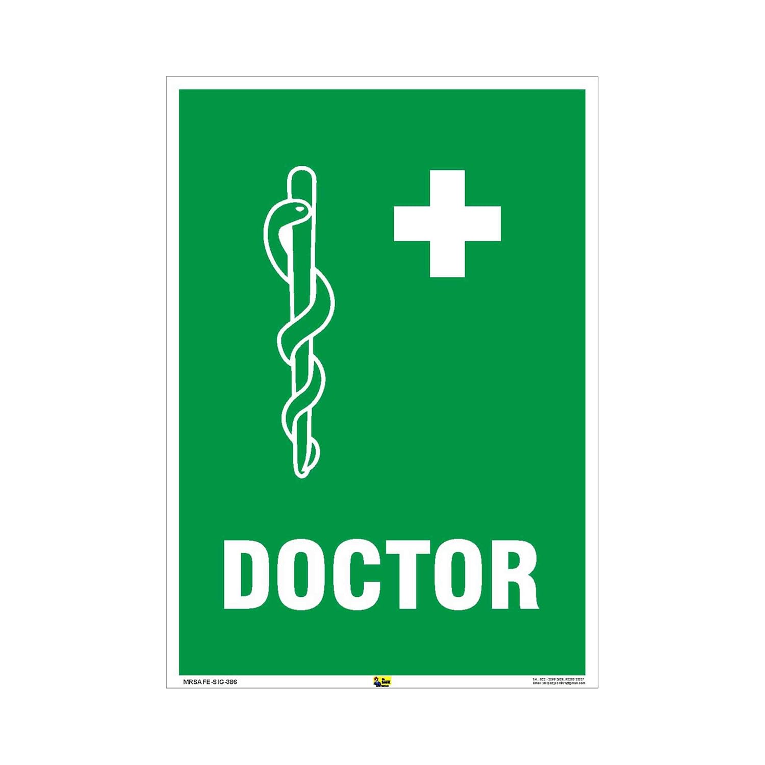 Mr. Safe - Doctor Sign Hard Plastic Lamination A5 (5.8 inch X 8.2 inch ...