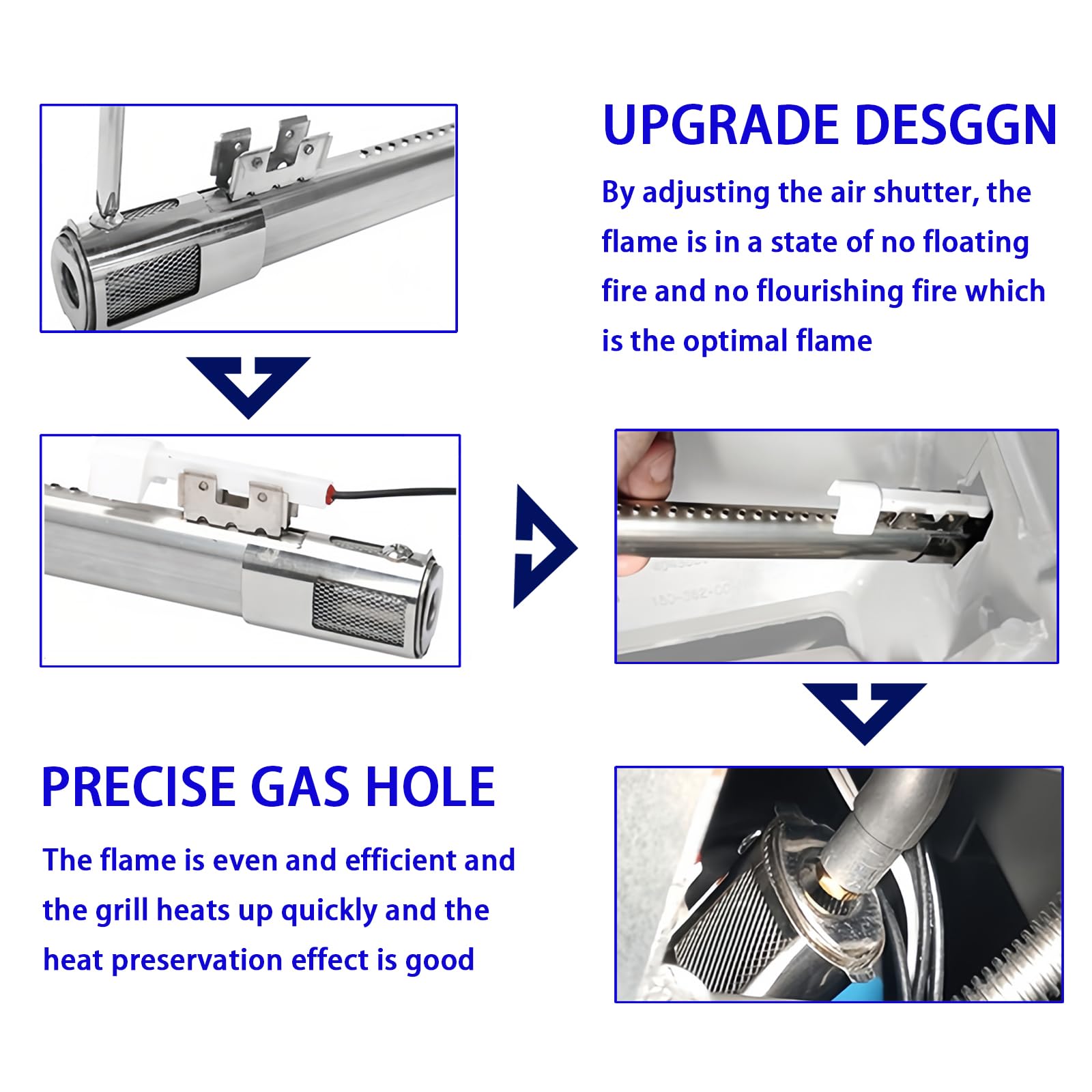 Snapklik.com : YOUFIRE 3 Burner Tube Kit For Genesis II 310 Series Gas ...