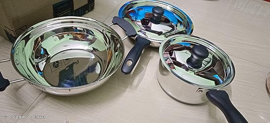 Buy Butterfly Classic Stainless Steel Cookware 5 Pcs Set|Fry Pan 22Cm(1 ...