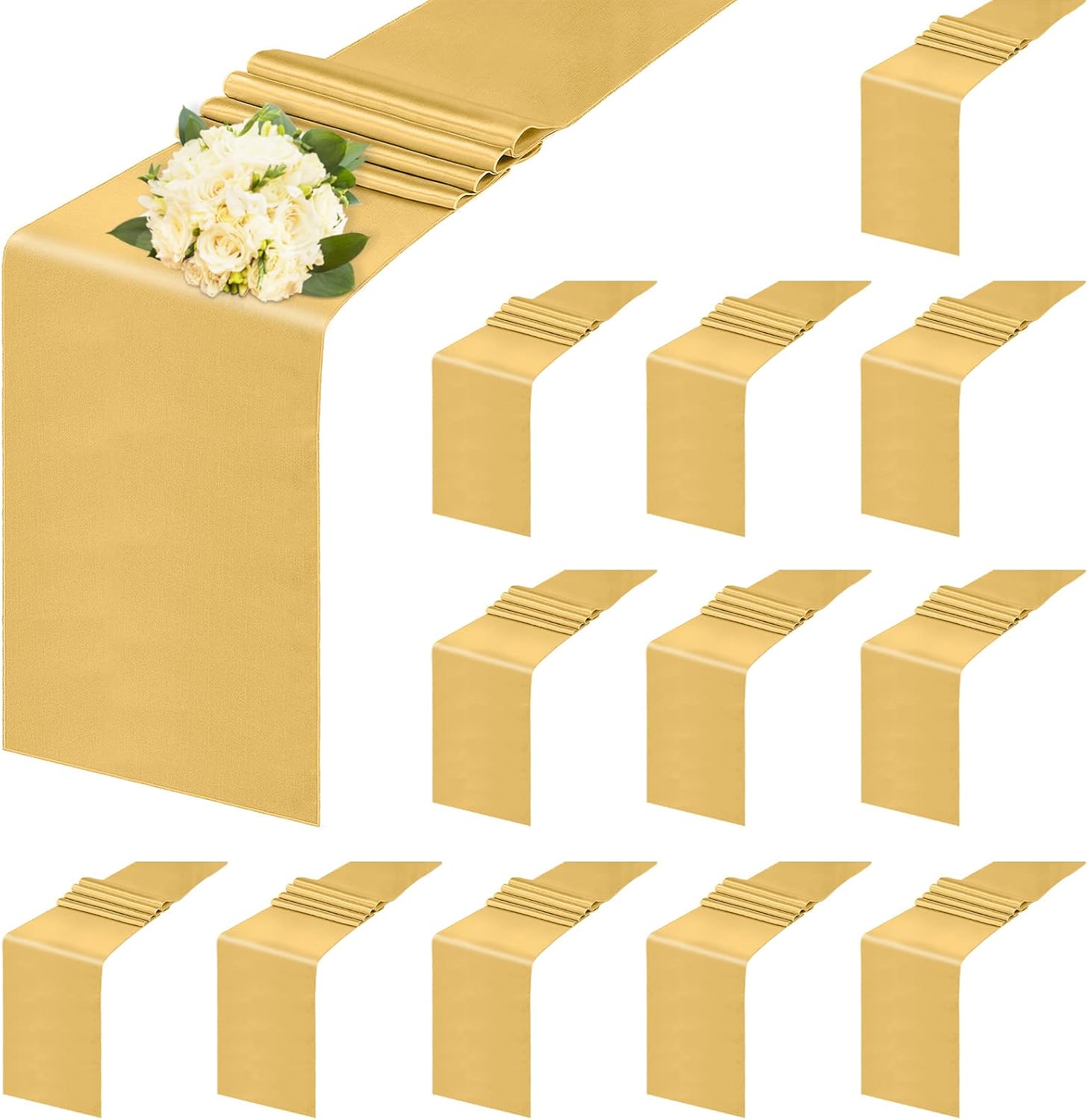 Amazon.com: Ruisita 12 Pack Table Runner 12 x 108 Inch Long Table Cloth ...