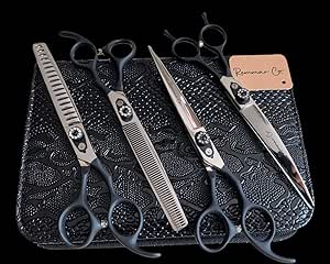 Set Lujo Tijeras Estética Canina Grooming, 4 Tijeras + 1 Peine de ...