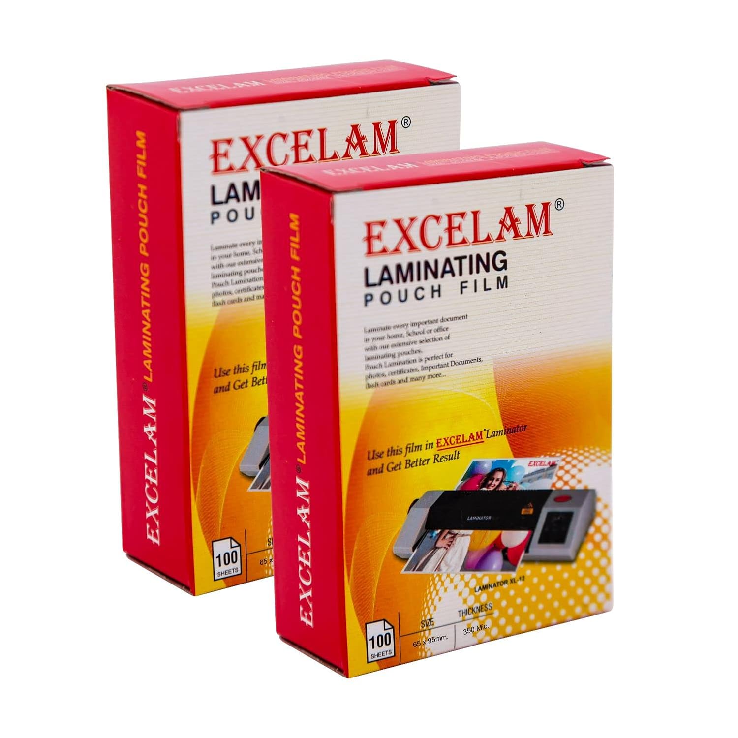 Excelam Lamination Pouch 350 Micron Pan Card Size 65X95mm 100sheets excelam-lamination-pouch-350-micron-pan-card-size-65x95mm-100sheets