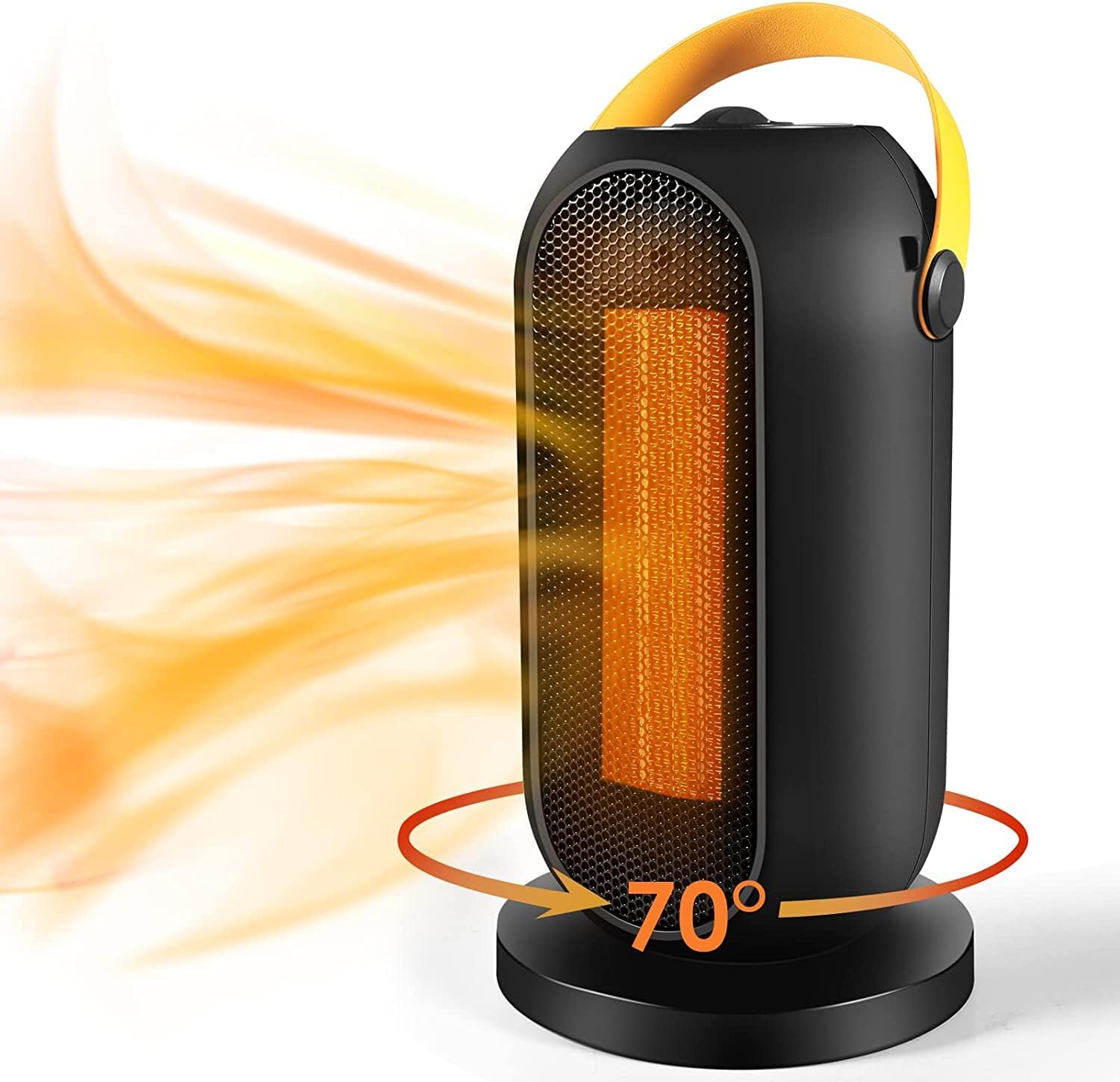 Space Heater Portable, PTC Heater Ceramic Fan Heater Quiet 600/1200W ...