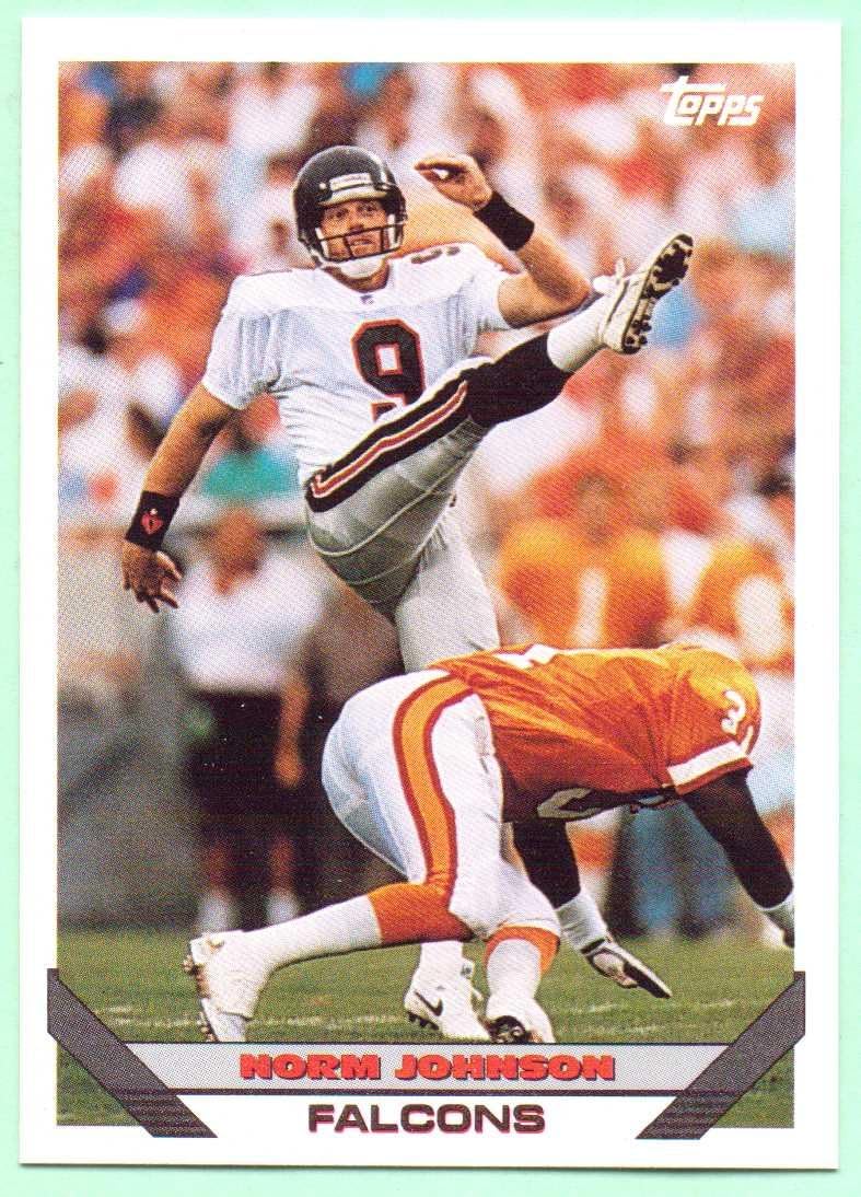 Amazon.com: Norm Johnson 1993 Topps #571 - Atlanta Falcons : Sports ...