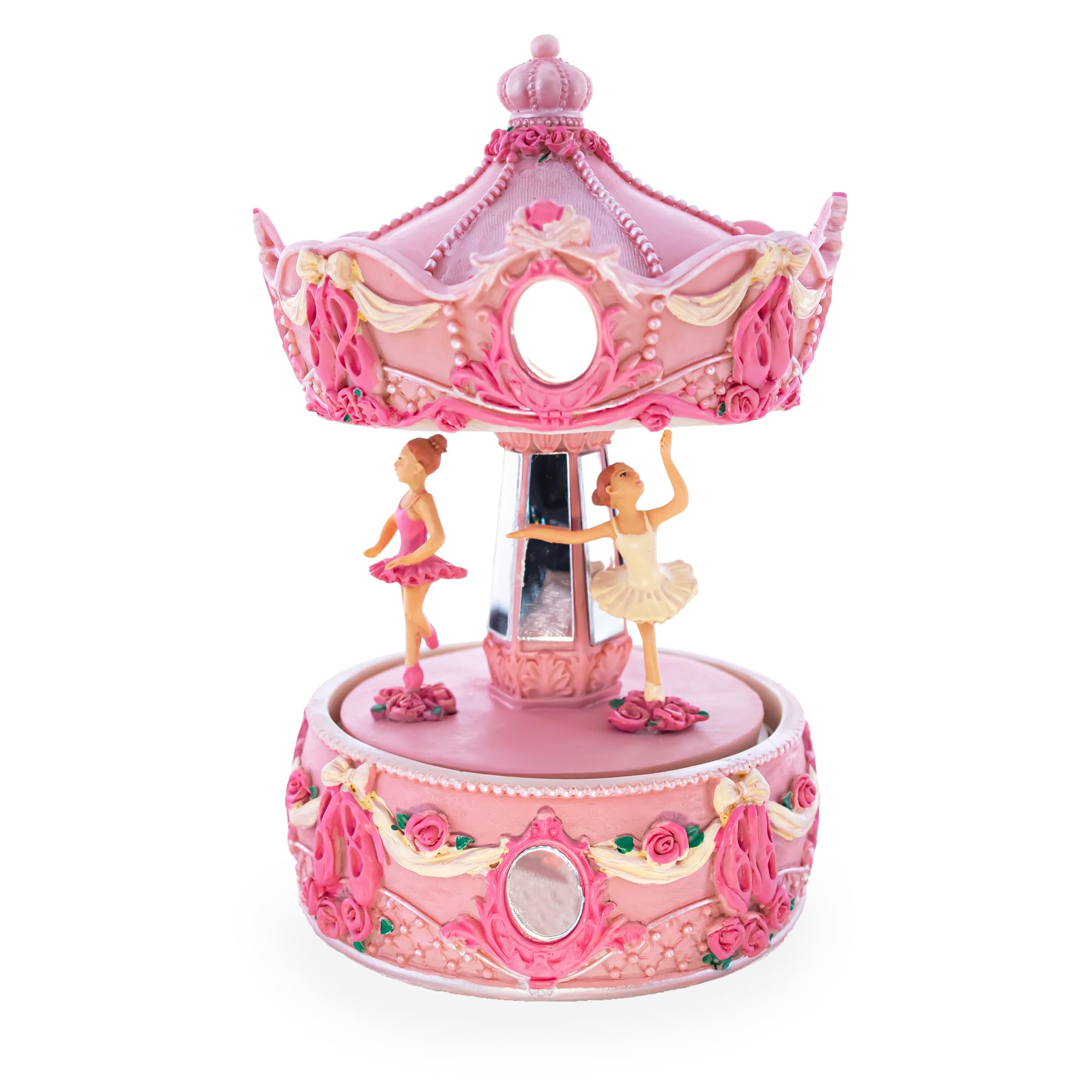Amazon.com: Pink Ballerina Carousel Rotating Musical Figurine ...