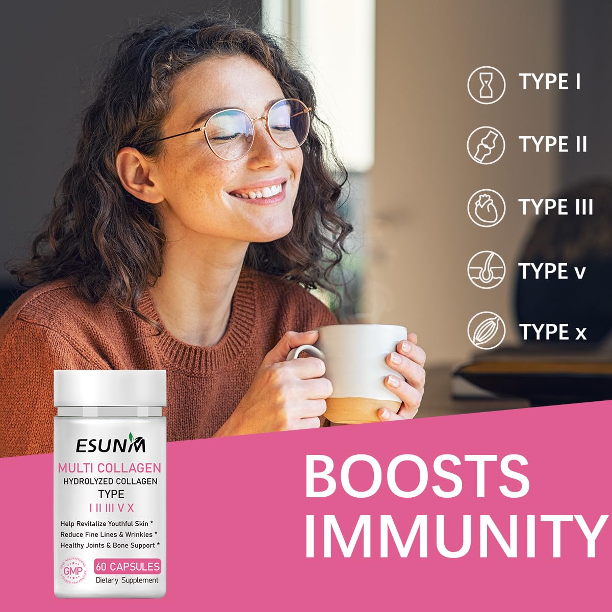 Snapklik.com : ESUNM Multi Collagen Capsules For Women & Men - Type I ...