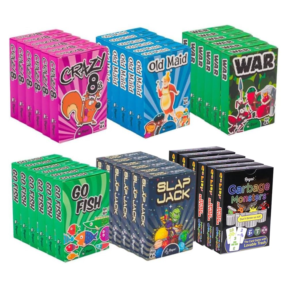 Snapklik.com : Regal Games Card Games For Kids - Go Fish, Crazy 8s, Old ...