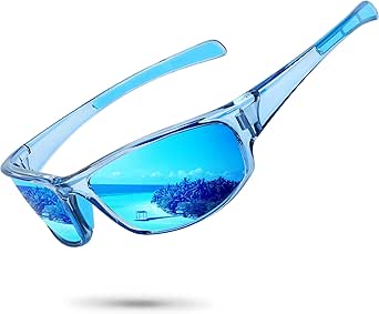 Amazon.com: Ofwin Sports Polarized Sunglasses for Men Women Wrap Around ...
