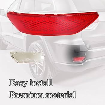 Red Lens Bumper Reflectors Jeep Grand Cherokee Rear Bumper Reflectors ...