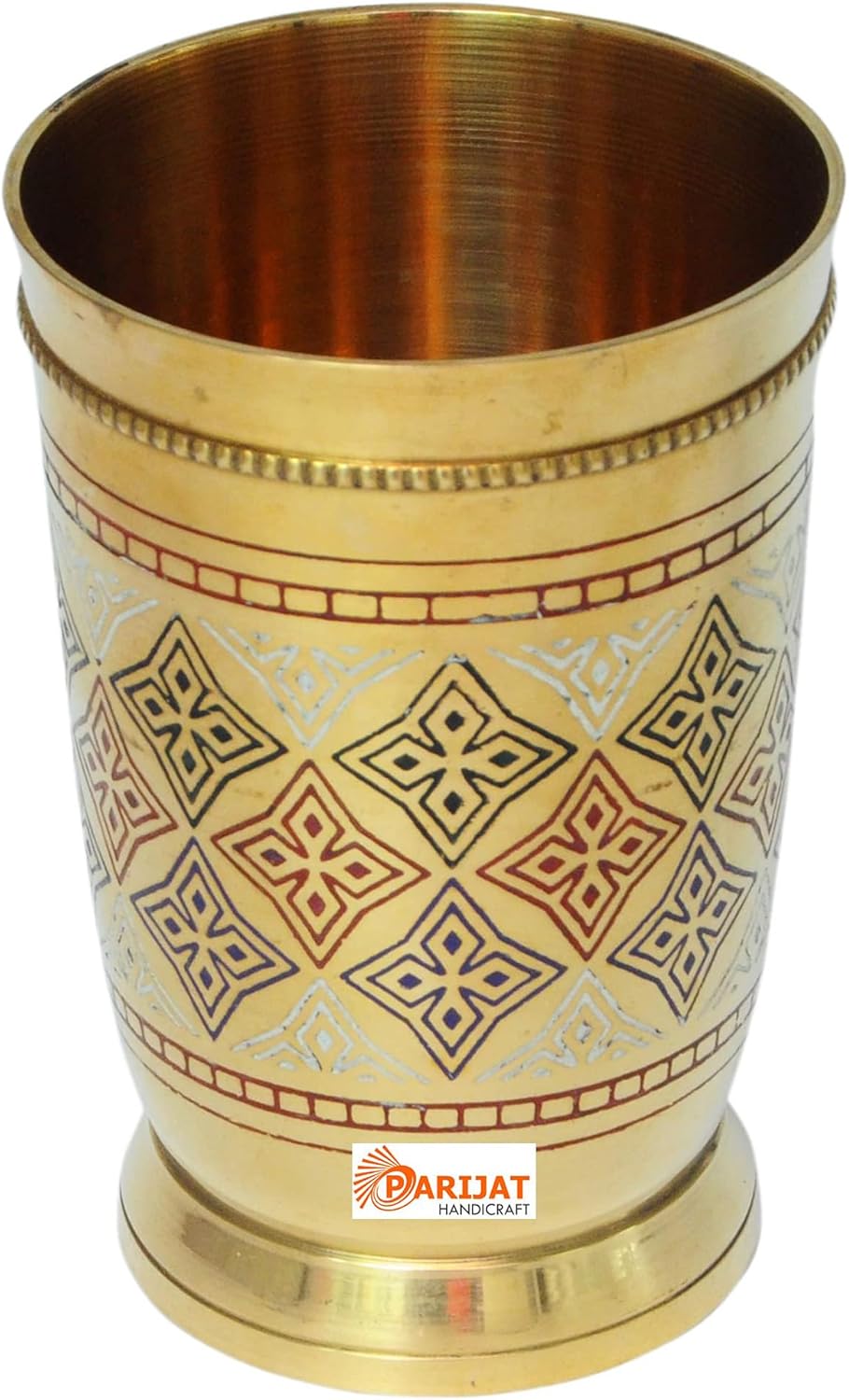 Amazon.com | PARIJAT HANDICRAFT Brass water tumbler mint julep cup ...