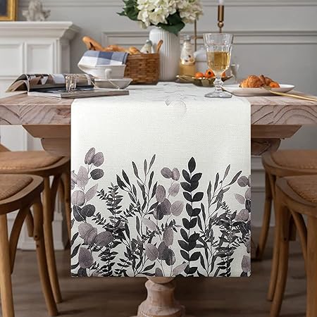 Runner da Tavola Foglie Ottanio Oro Ginkgo Decor Moderno Runner Tavola ...