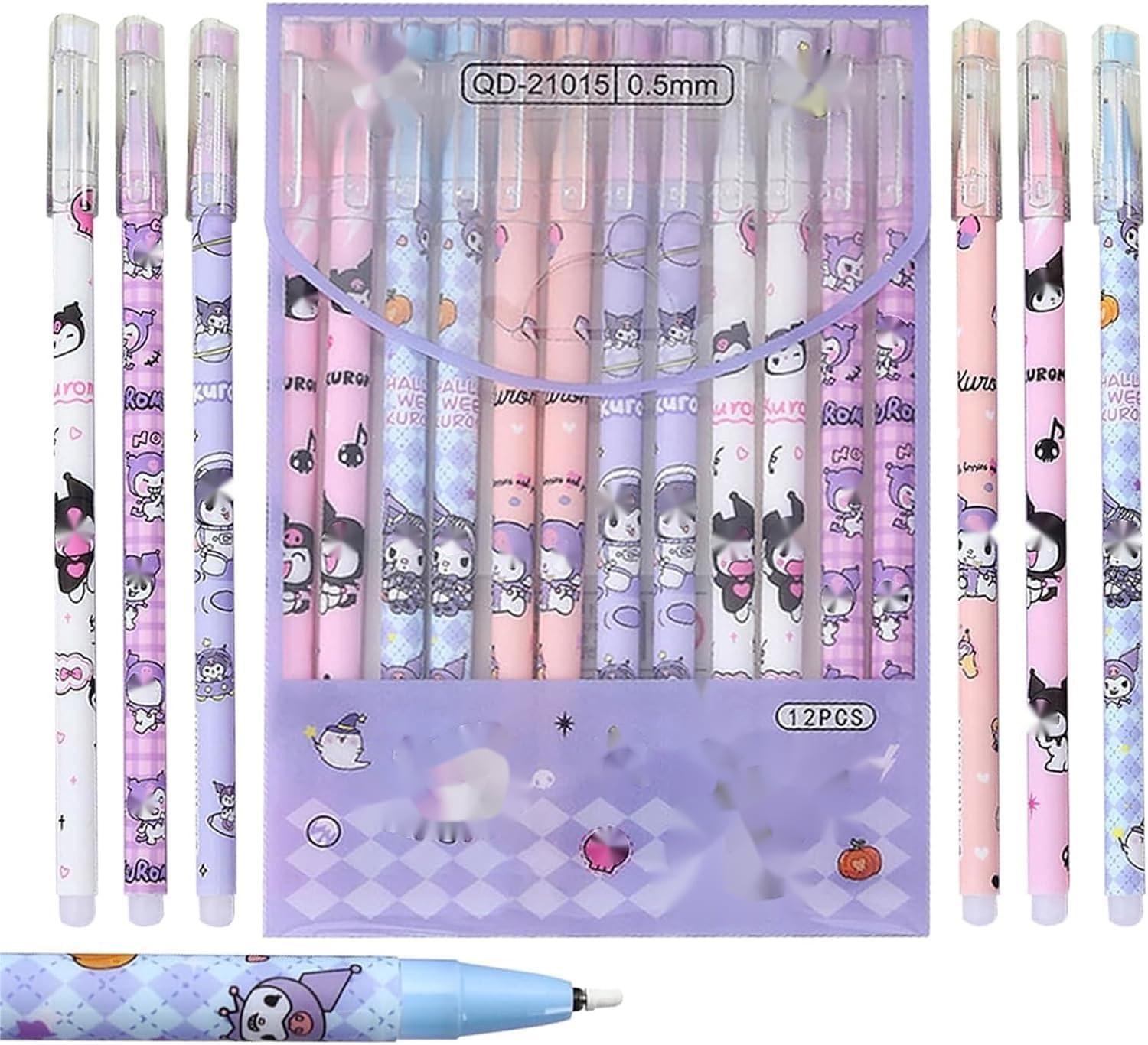 Amazon.com : TAKENE 12 pcs Cute Black Ballpoint anime pens Writing Pen ...