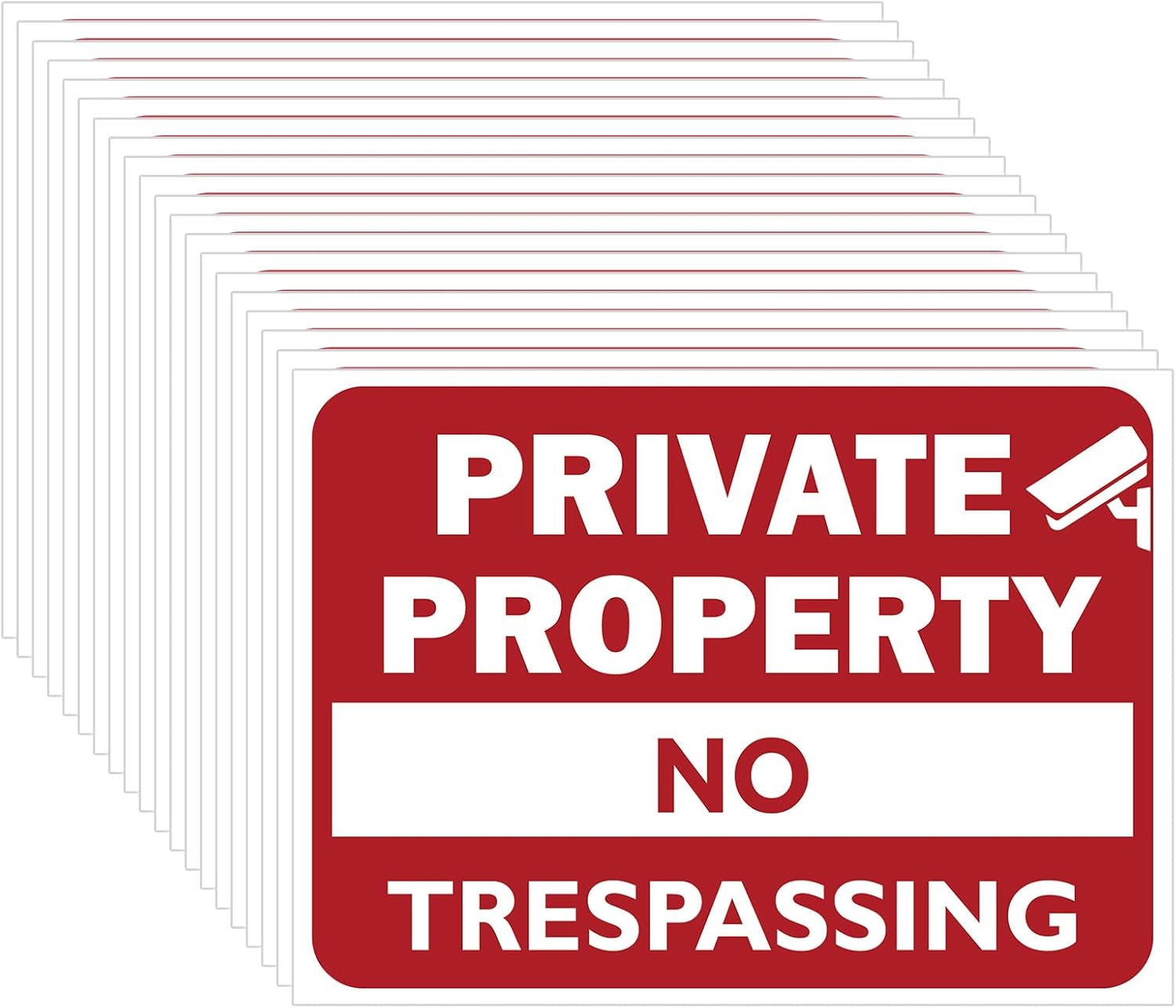 Amazon.com : 20 Pack No Trespassing Sign Private Property Sign No ...
