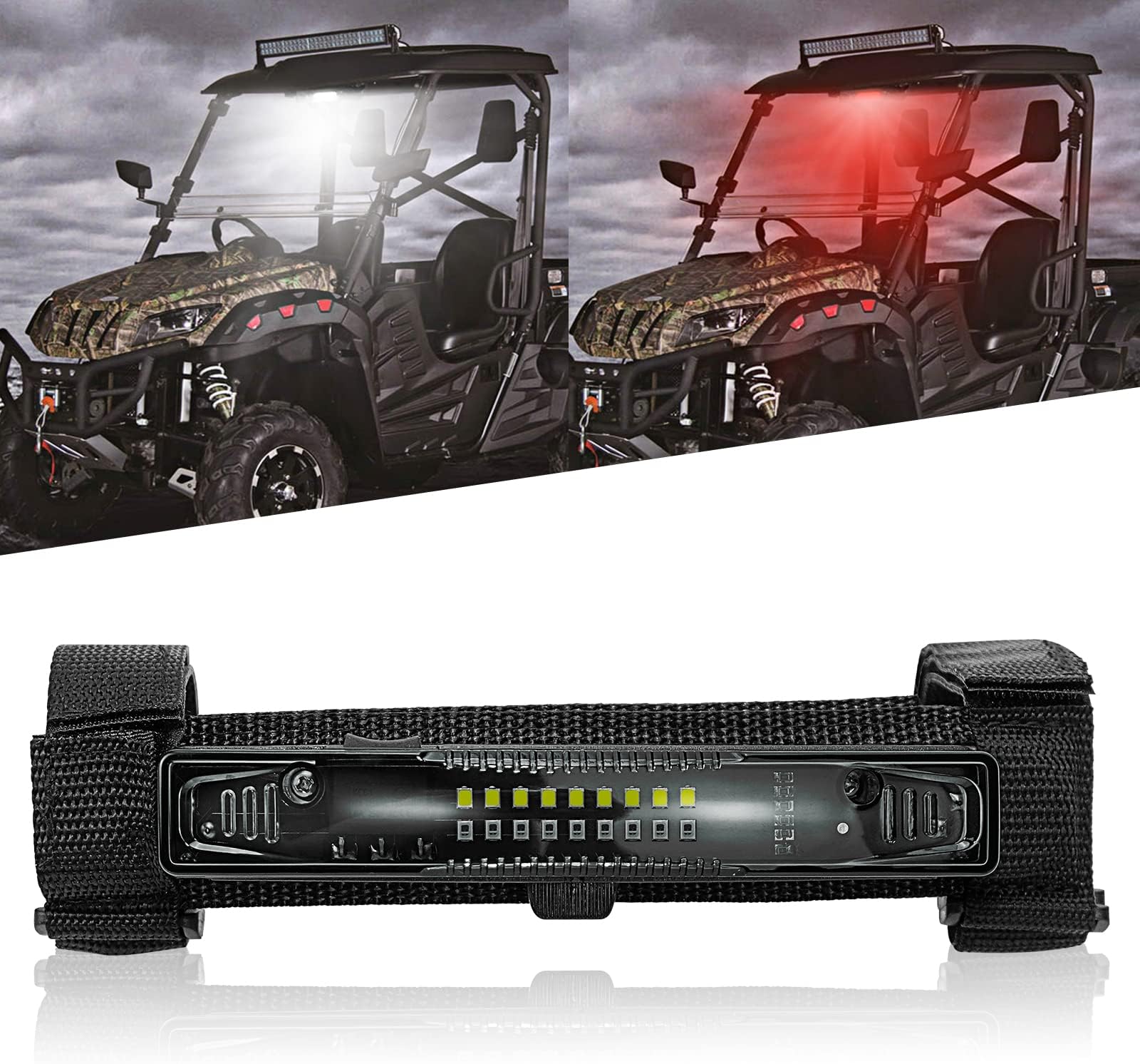 Amazon.com: UTV Dome Light, Rfroad Lighting Universal Roll Bar Mount ...