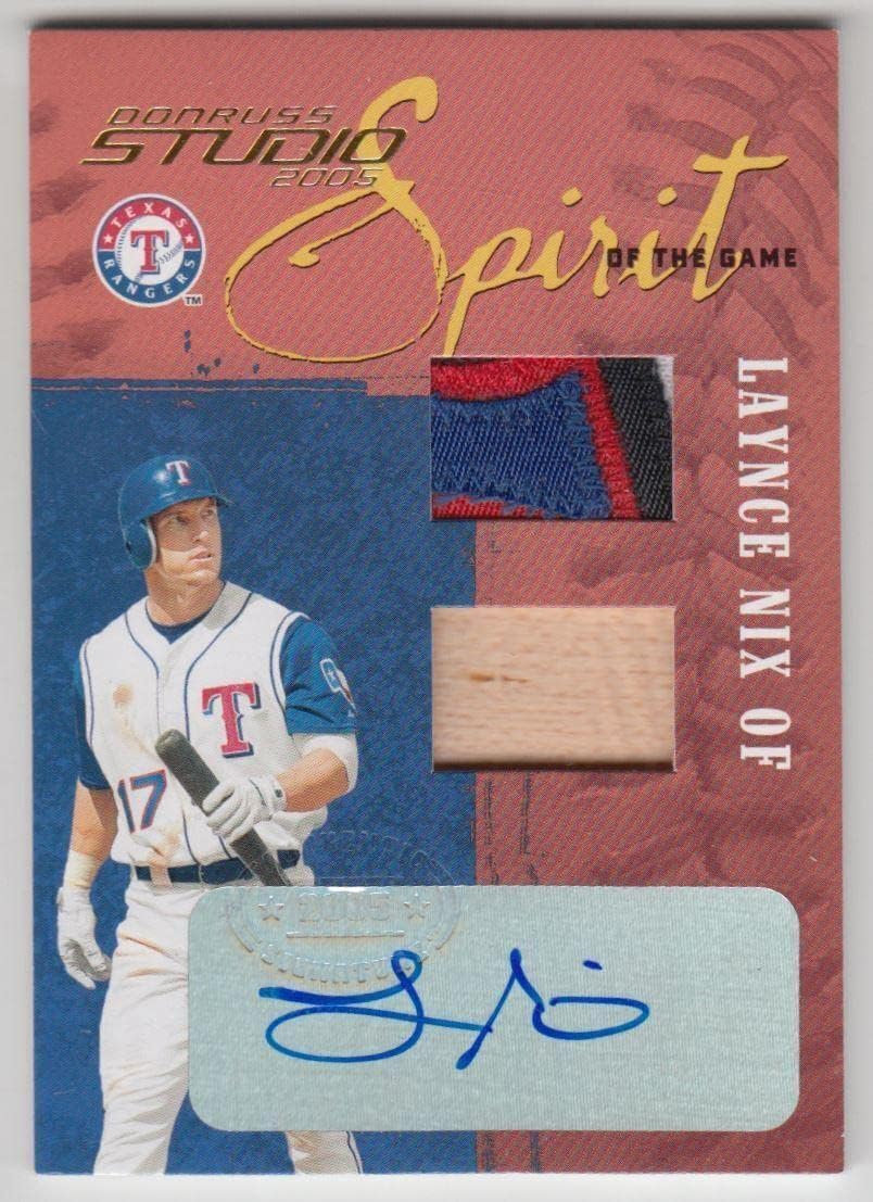 Amazon.com: 2005 Studio Spirit of Game Signature Combo Prime #19 Laynce ...