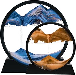 Amazon.com: Falling Moving Sand Art Sandscape Ornament Kinetic Sand ...