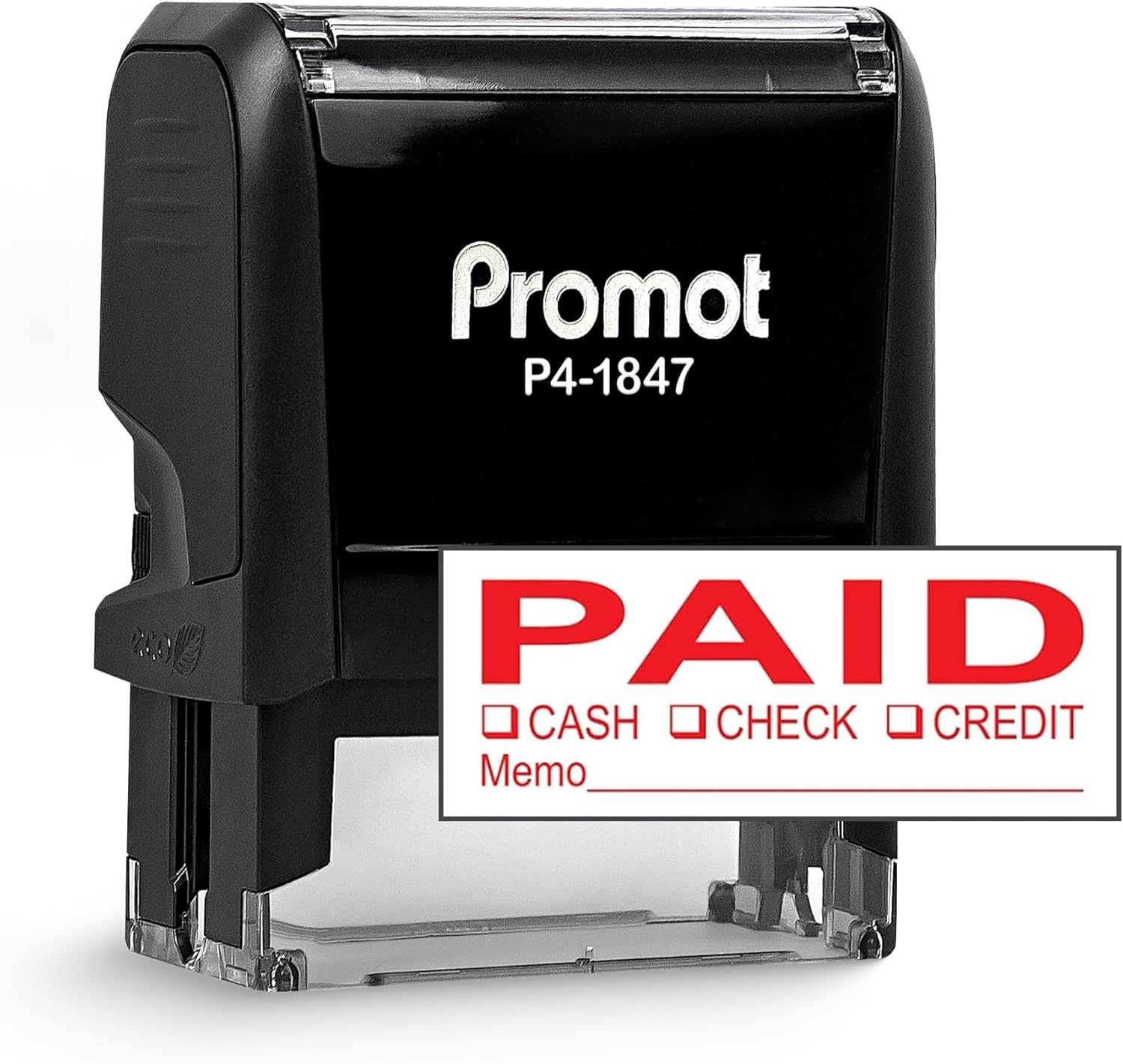Amazon.com : Promot Paid Stamp Self Inking Stamp - Paid Stamp for ...