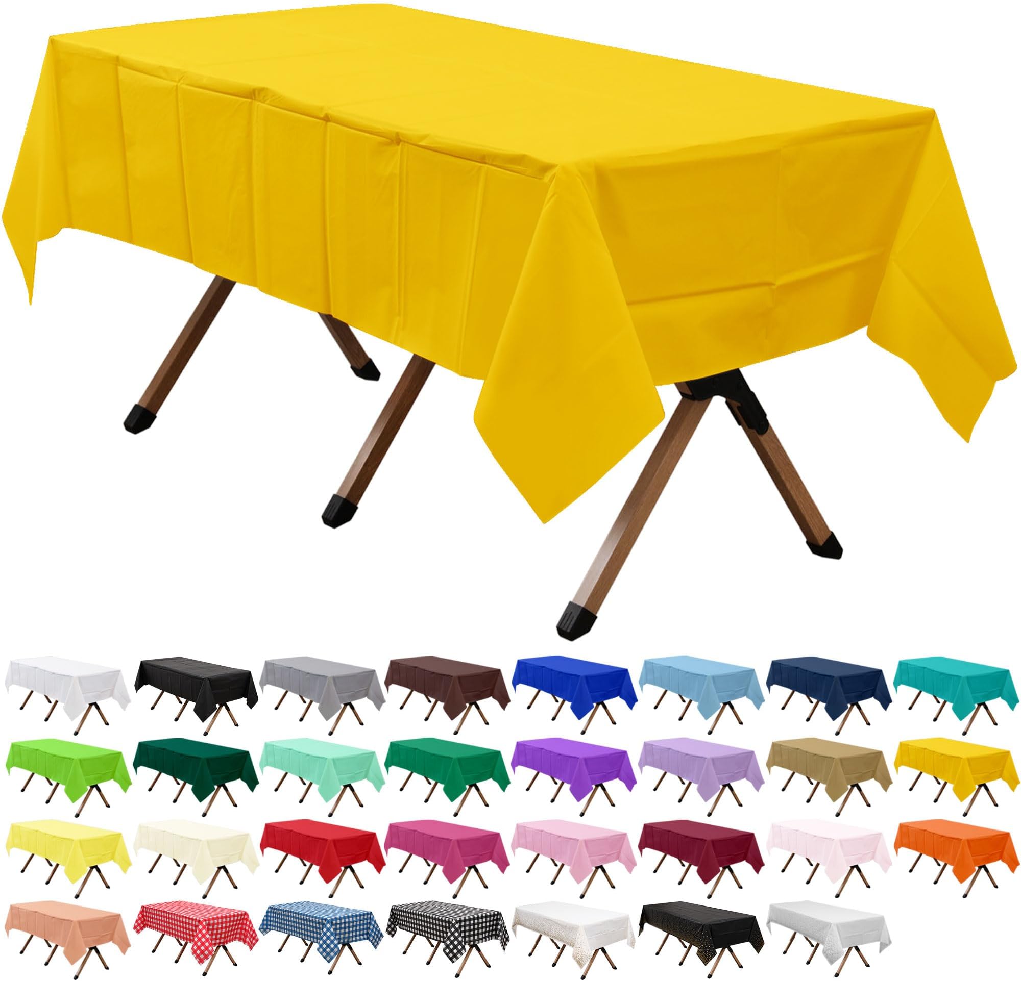 Amazon.com: Creative Converting Tissue/Poly Tablecover Table Cover, 54 ...