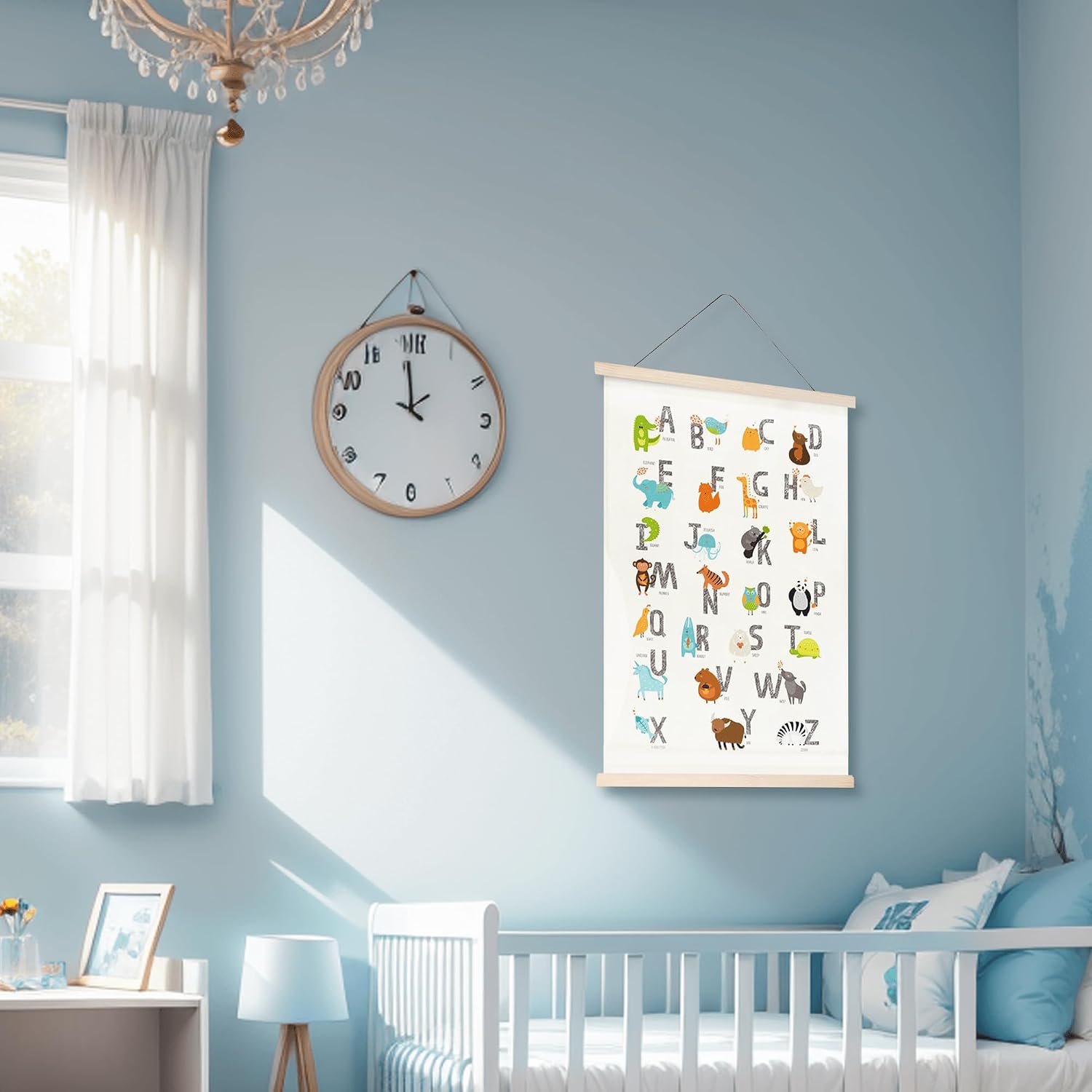 Fcimu ABC – Póster del alfabeto para niños pequeños, decoración de ...