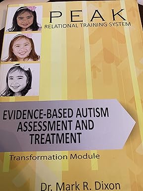 PEAK Relational Training System : Transformation Module: Mark R. Dixon ...