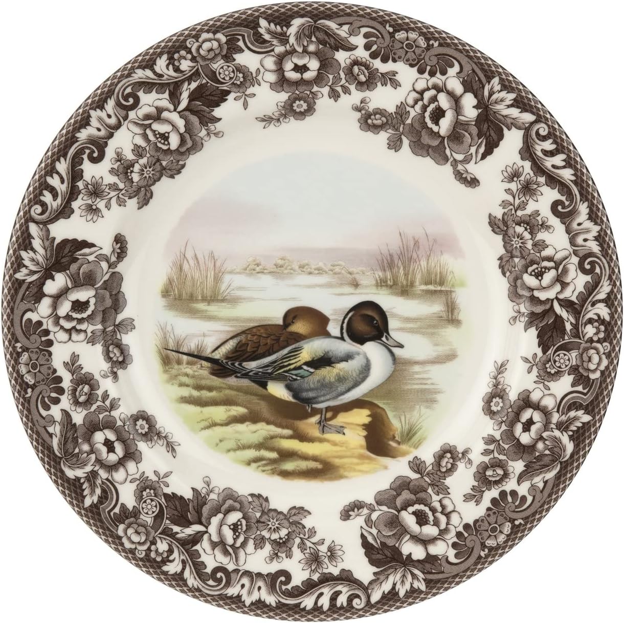 Amazon.com | Spode Woodland Pintail Dinner Plate - Wildlife Game Bird ...
