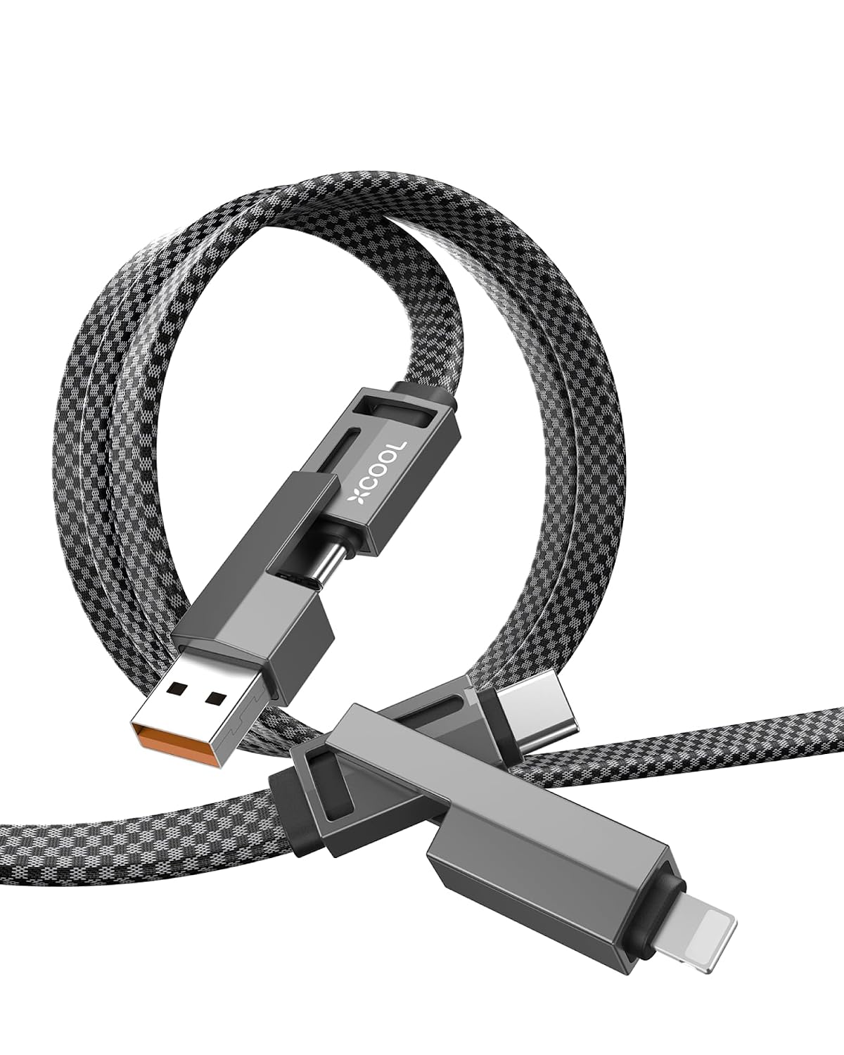 Amazon.com: XCOOL 4-in-1 USB-C Cable (3ft), 100W C to C Fast Charging ...