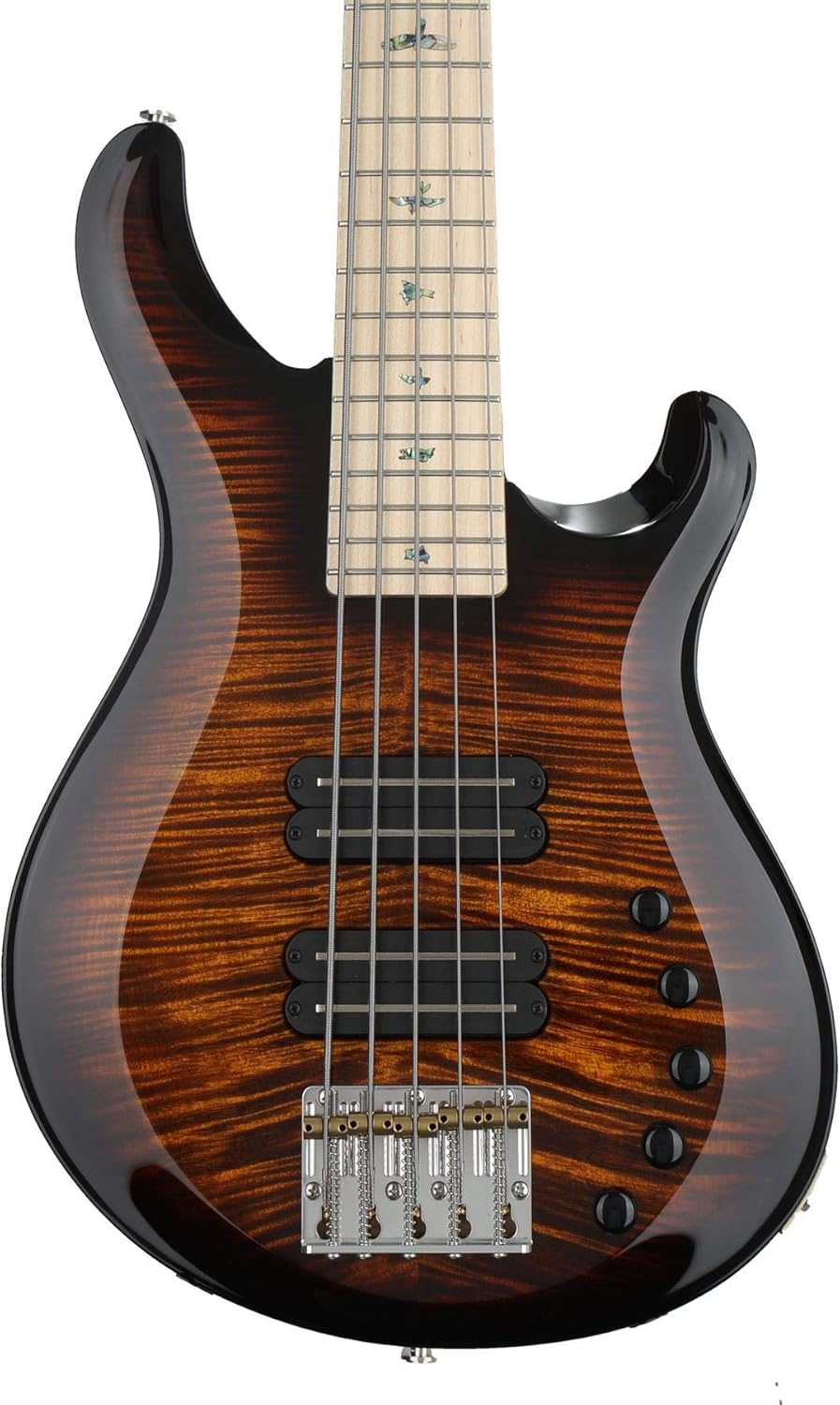 Amazon.com: PRS Grainger 5-String Bass Guitar - Black Gold Wrap Burst ...