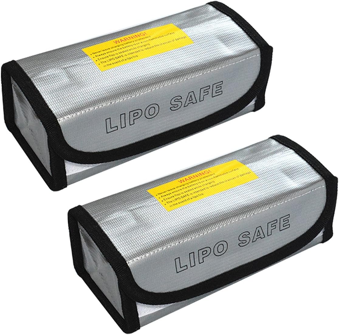 Amazon.com: ENGPOW 2pcs Fireproof Bag Battery Safe Bag Lipo Battery ...