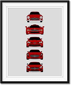 Amazon.com: Custom Car Posters Handmade Poster compatible with Mercedes ...