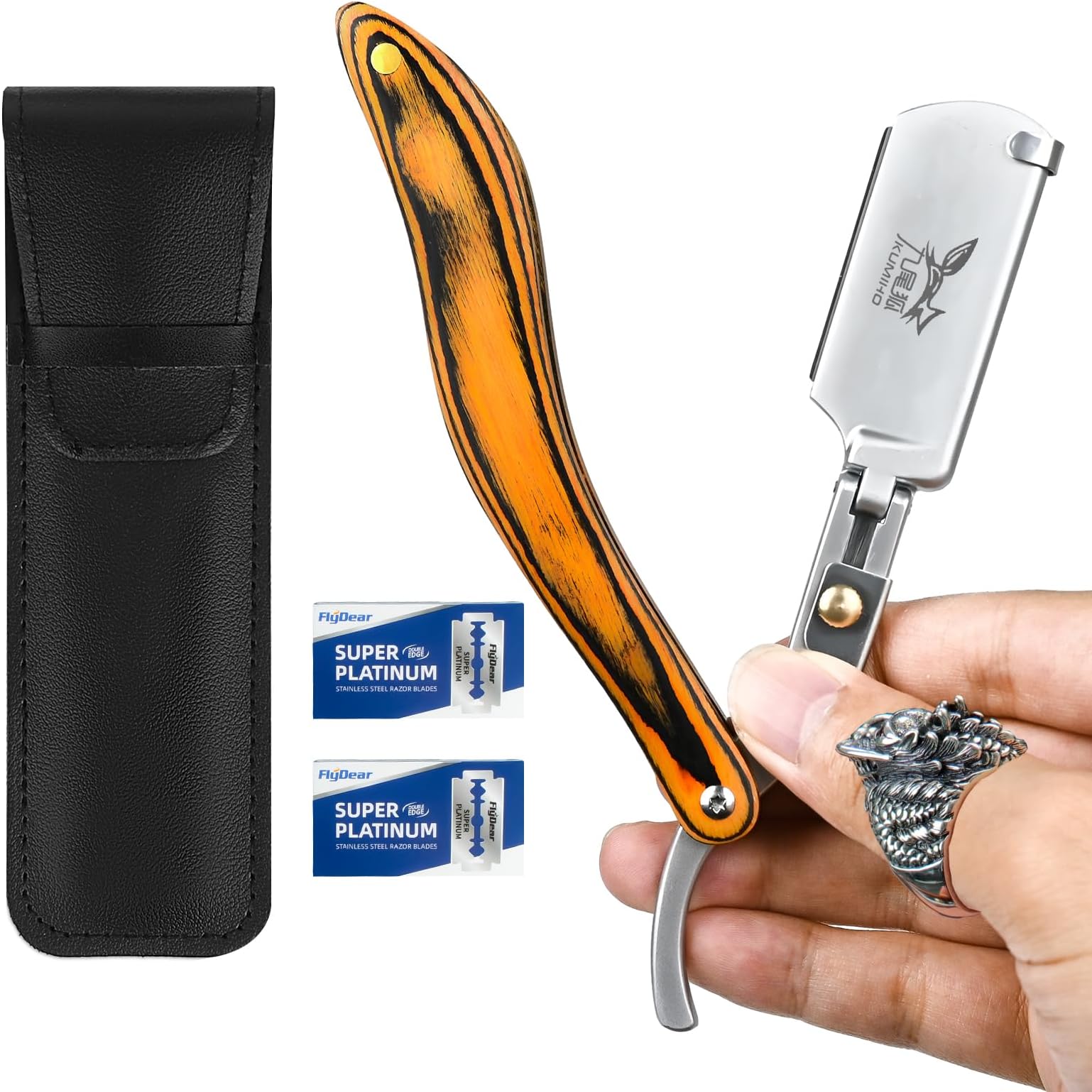 Amazon.com: Manual razors redwood handle shaver men's shaving razor ...