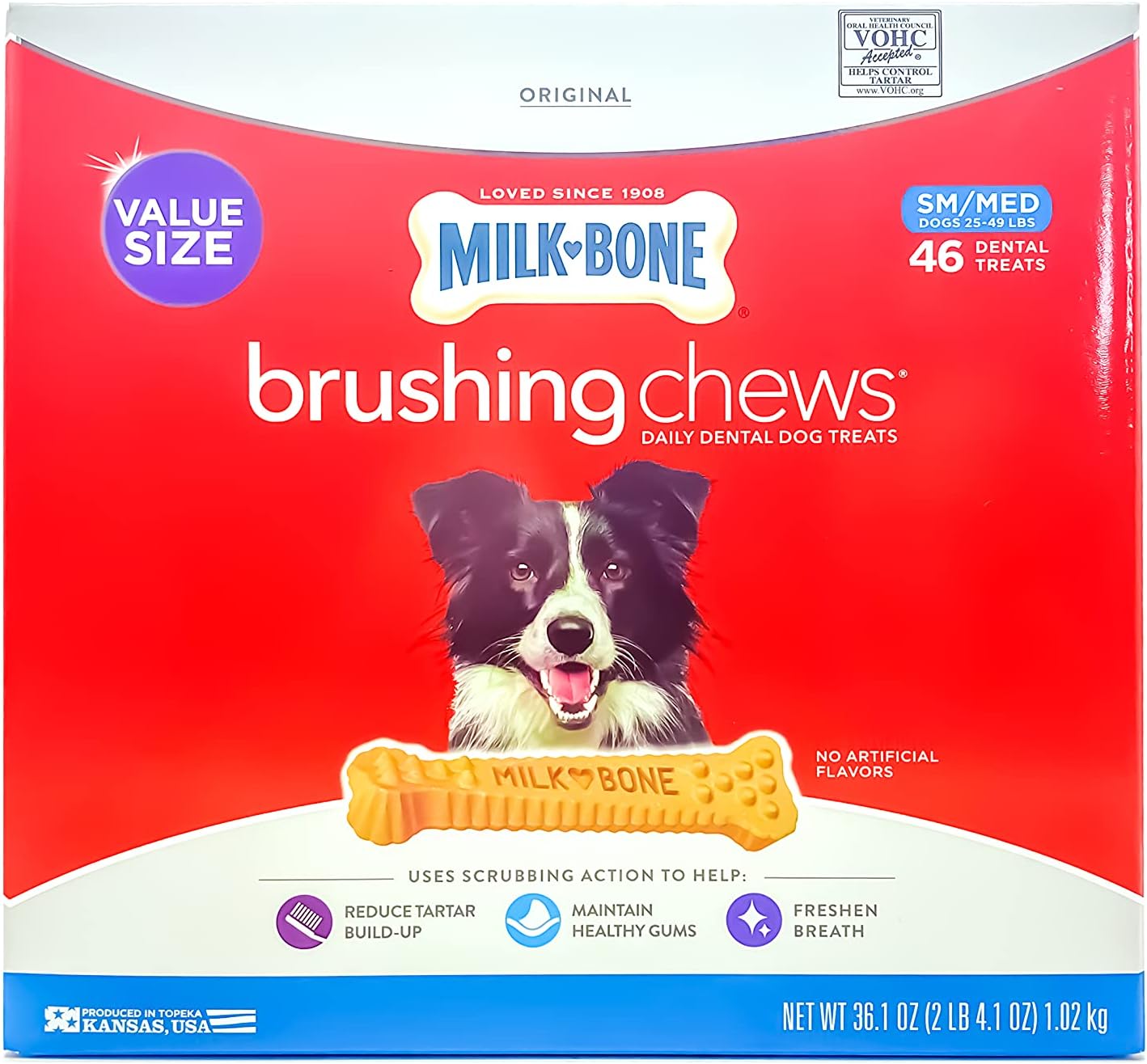 Amazon.com: Milk-Bone Brushing Chews Daily Dental Dog Treats, Large, 8. ...