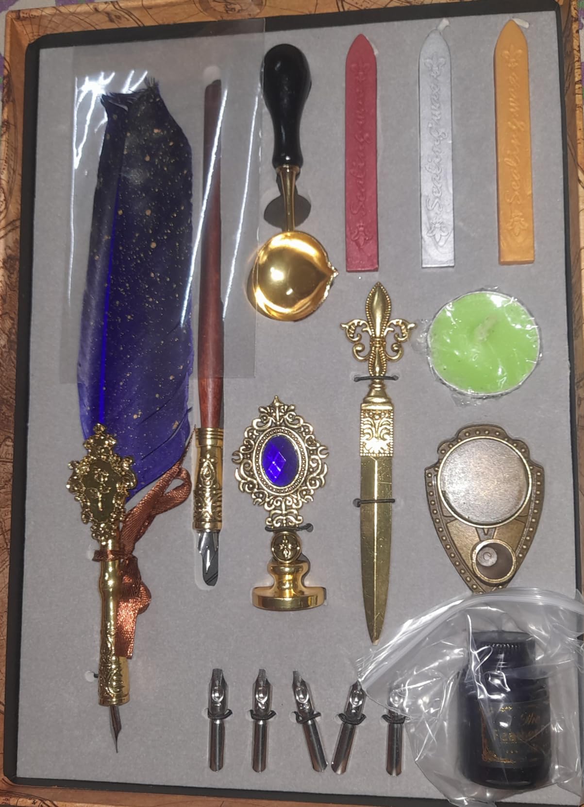 CLOSAL® Calligraphy Quill Pen Ink Set Feather Dip Pen Kit For ...