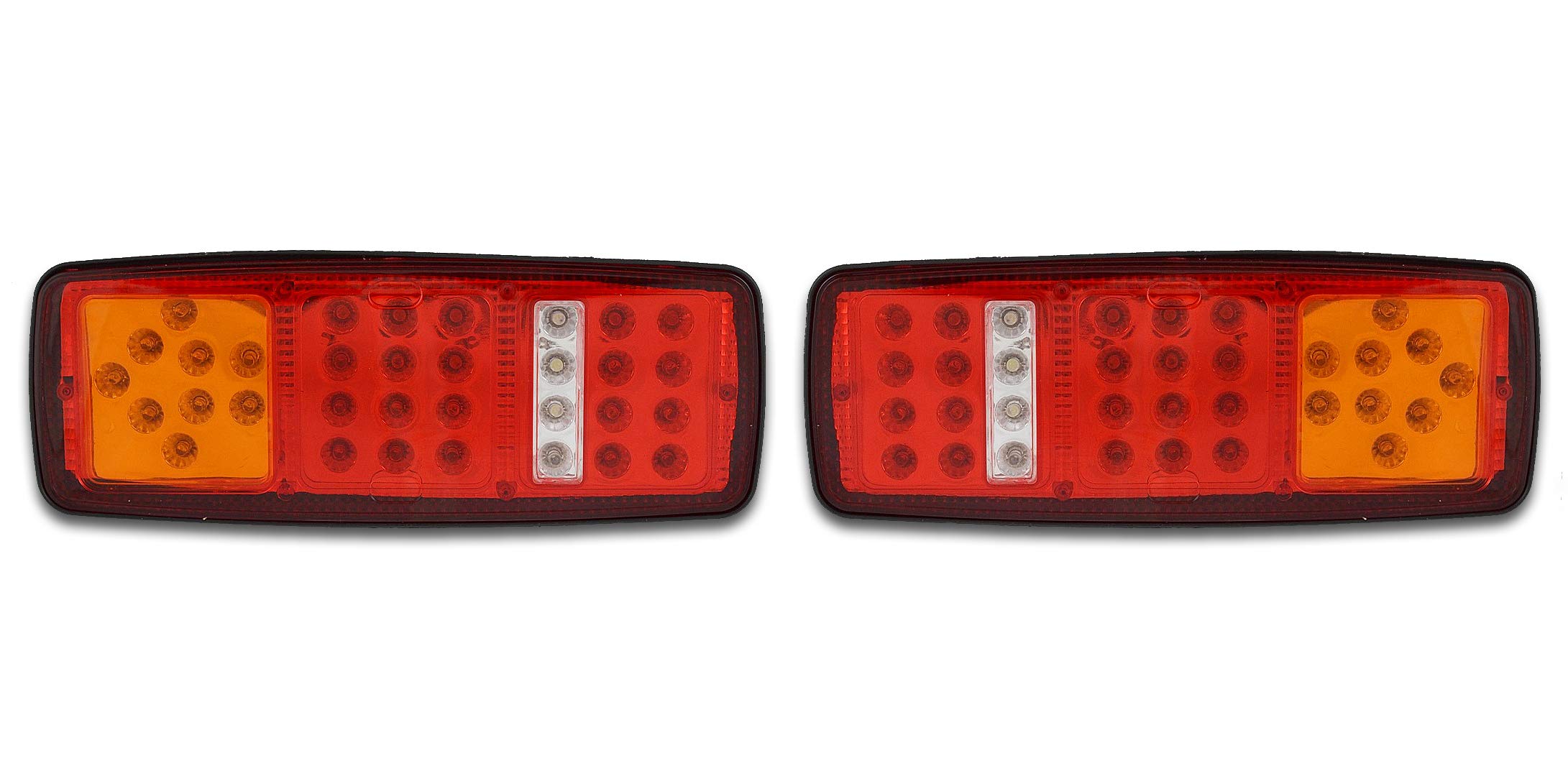 Buy 2 x 12V 33 LED REAR LAMPS TAIL LIGHTS TRAILER CAMPER MINIBUS ...