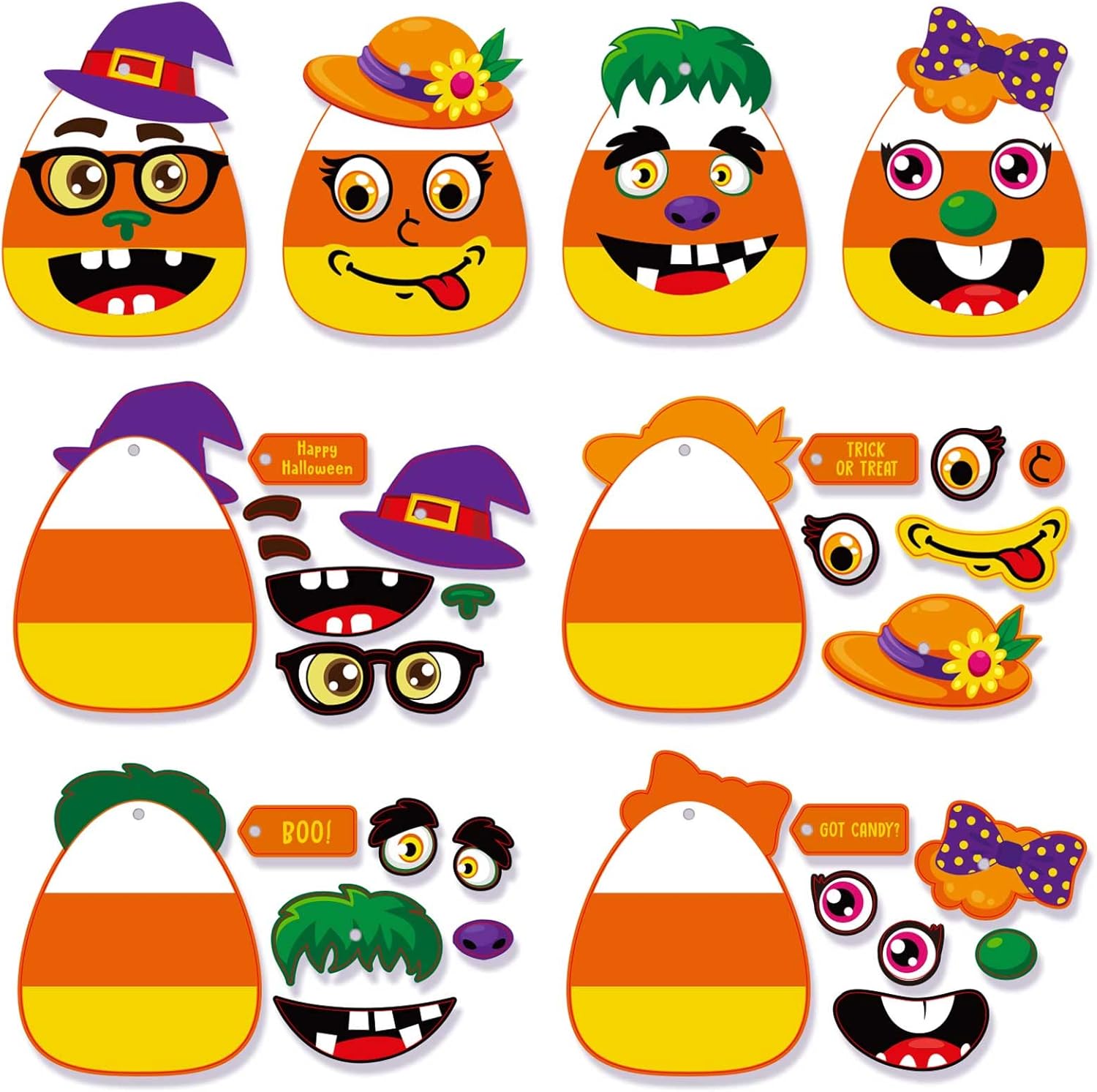 Amazon.com: Sumind 36 Sets Halloween Craft Kits for Kids Halloween ...