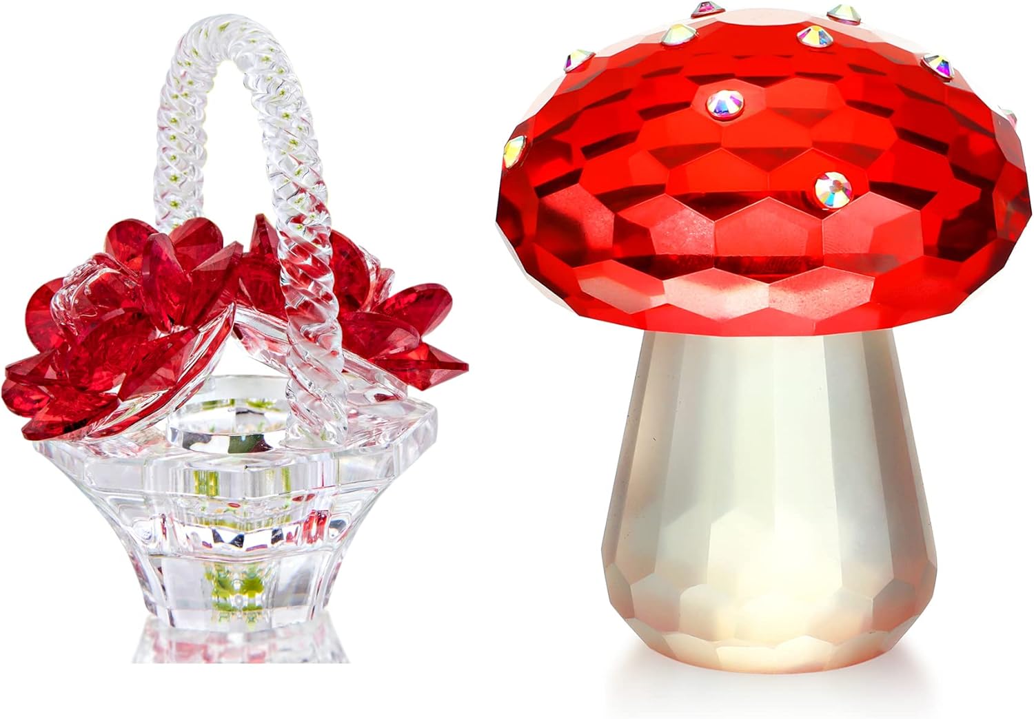 Amazon.com: H&D HYALINE&DORA Crystal Collection Statue Decorations ...