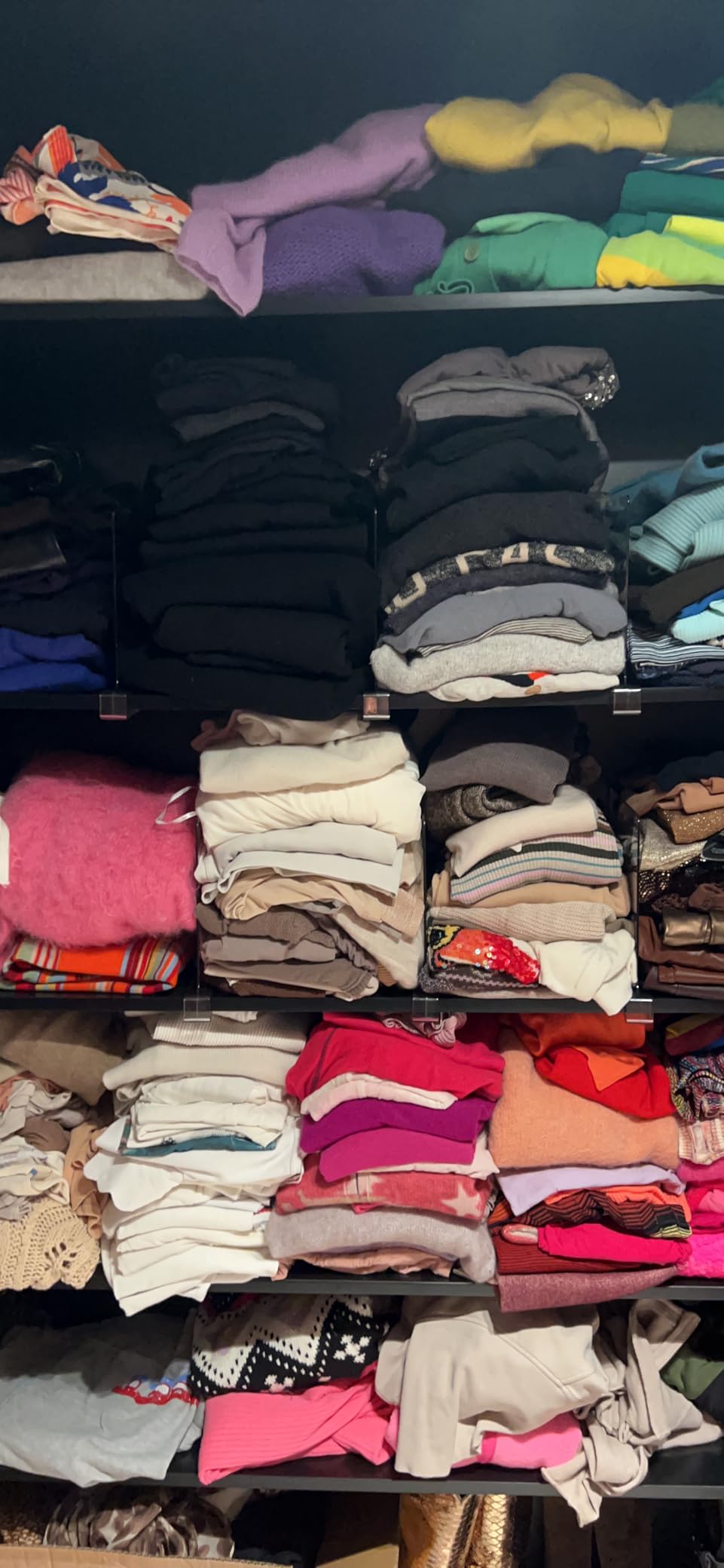 6PCS Acrylic Shelf Dividers for Closet, Shelf Separator, Wood Closets ...