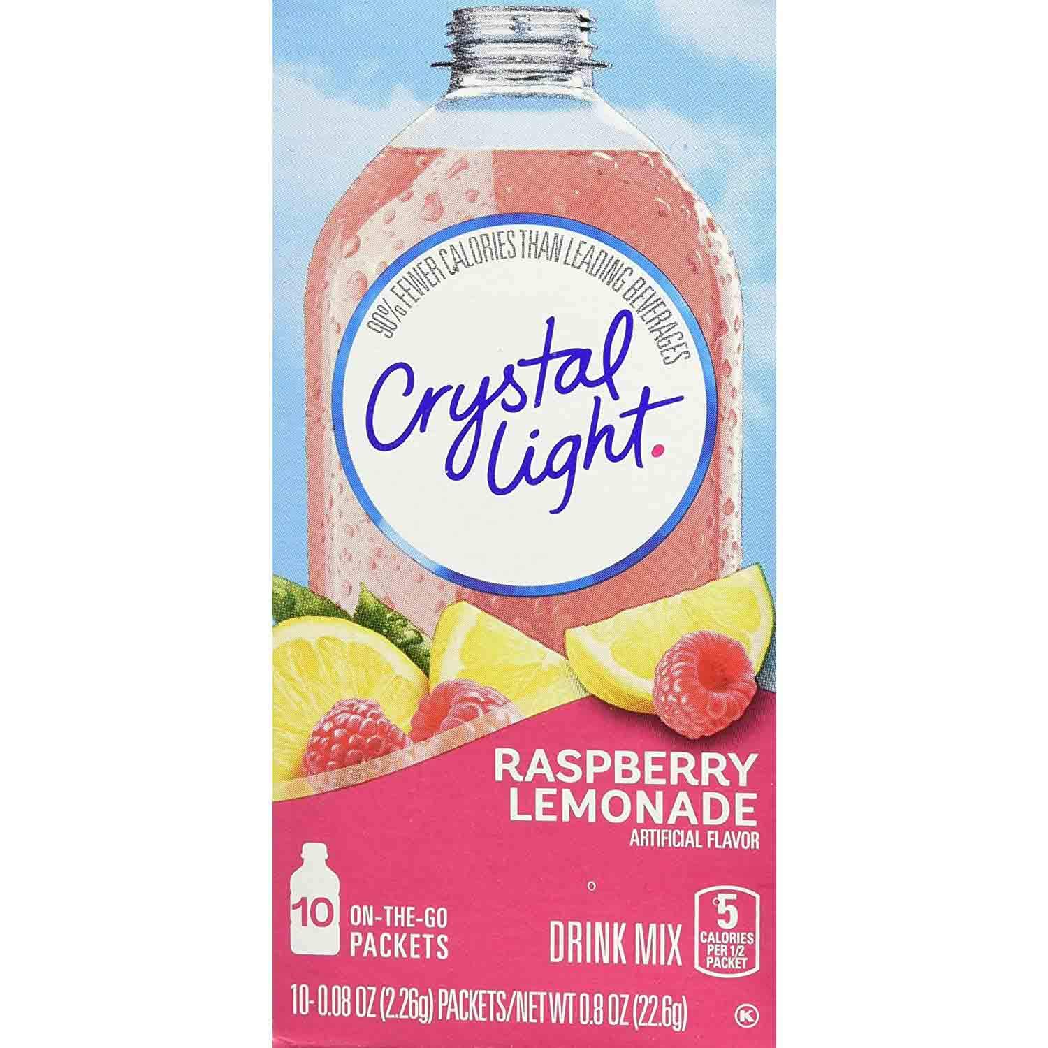 Crystal Light Raspberry Lemonade Drink Mix, 51g : Amazon.in: Grocery ...
