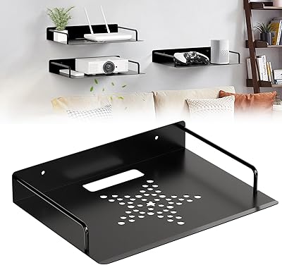 Amazon.com: QLQWDNDY WiFi Router Storage Box White,Floating Shelf for ...