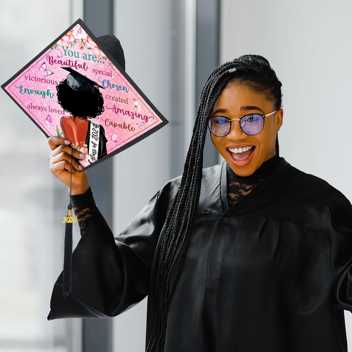 Motivational Quotes Graduation Cap Topper, Grad Cap Decorations sold by ...