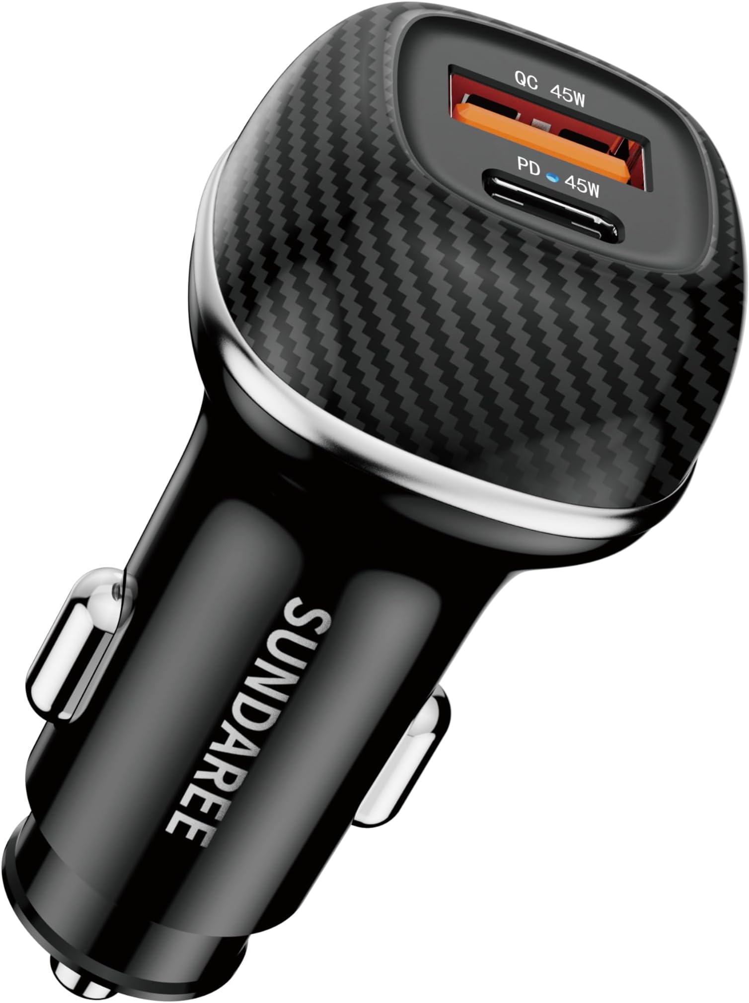 Amazon.com: USB C Car Charger, PD 30W Type C Dual USB Fast Car Charger ...