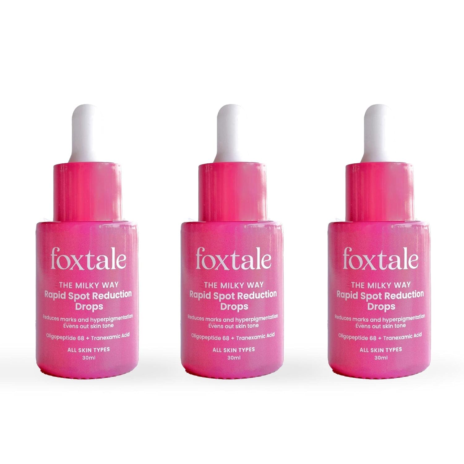 Foxtale (Pack of 3) Milky Way 3% Tranexamic Acid + Peptide Serum for ...